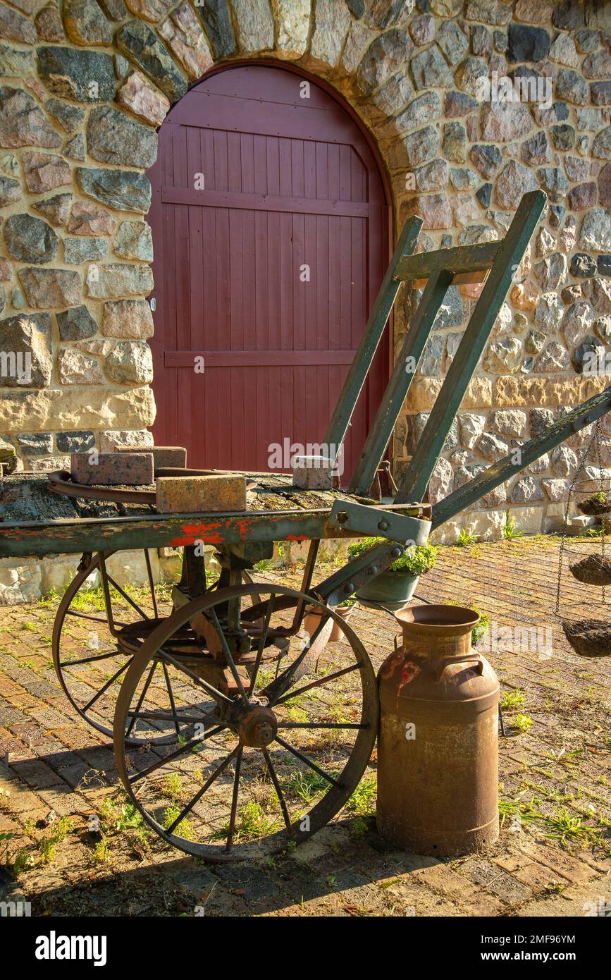 Abandon historic Standish Michigan passenger train station Stock Photo ...