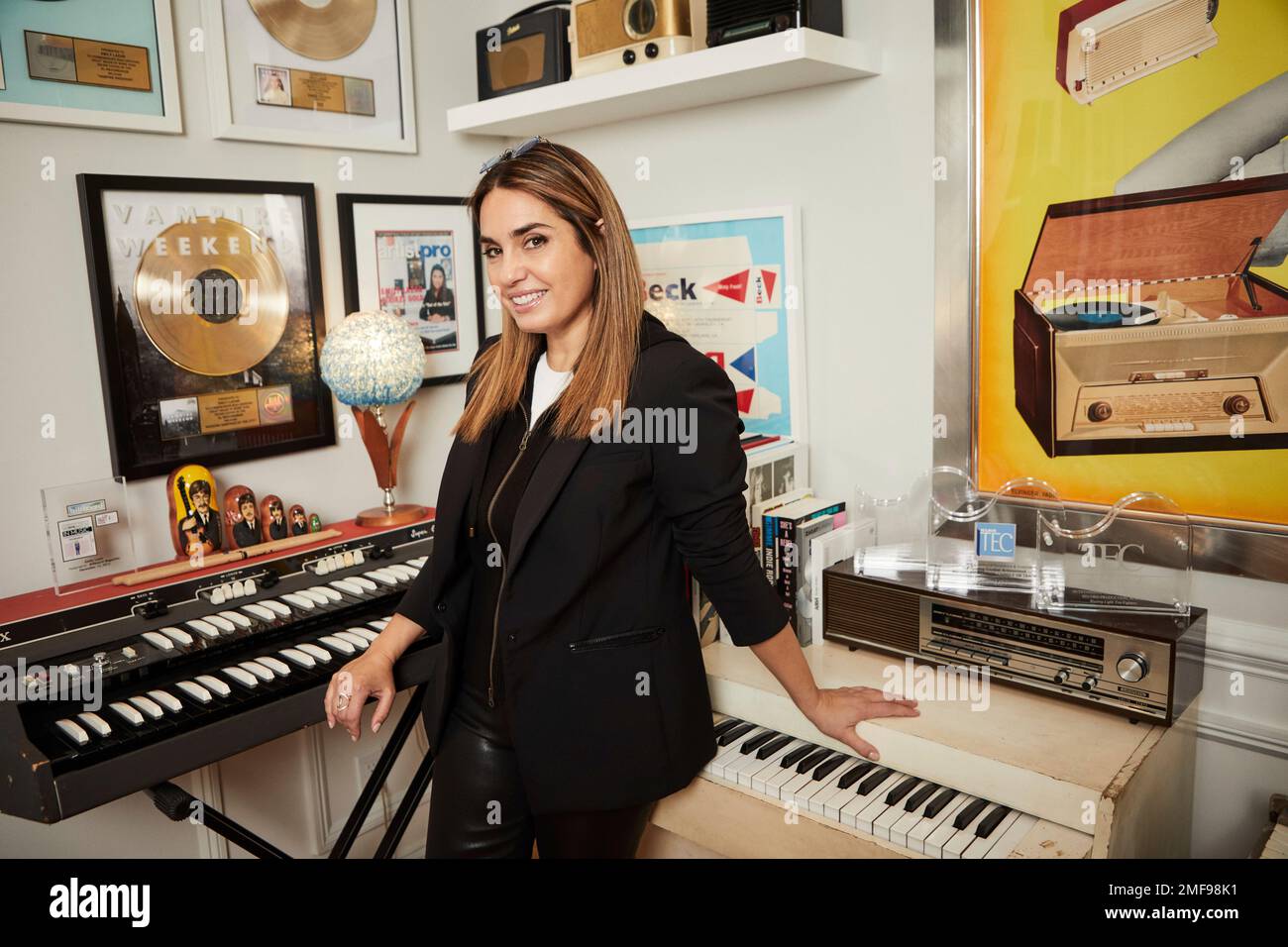 Mastering engineer Emily Lazar poses for a portrait in New York on Dec ...