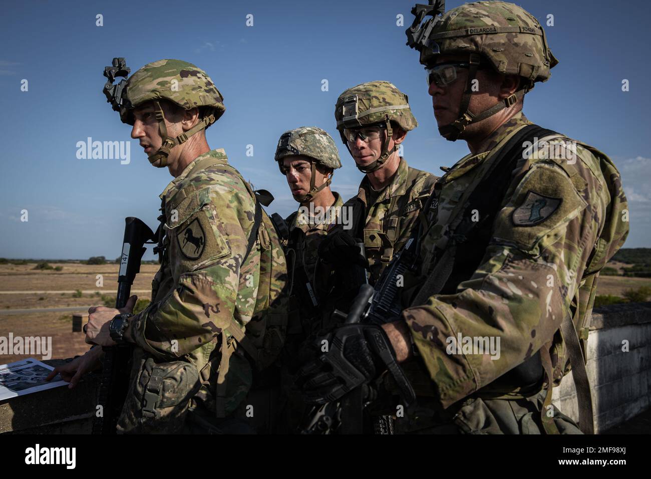 U.S. Army Soldiers assigned to 6th Squad, White Platoon, based out of ...
