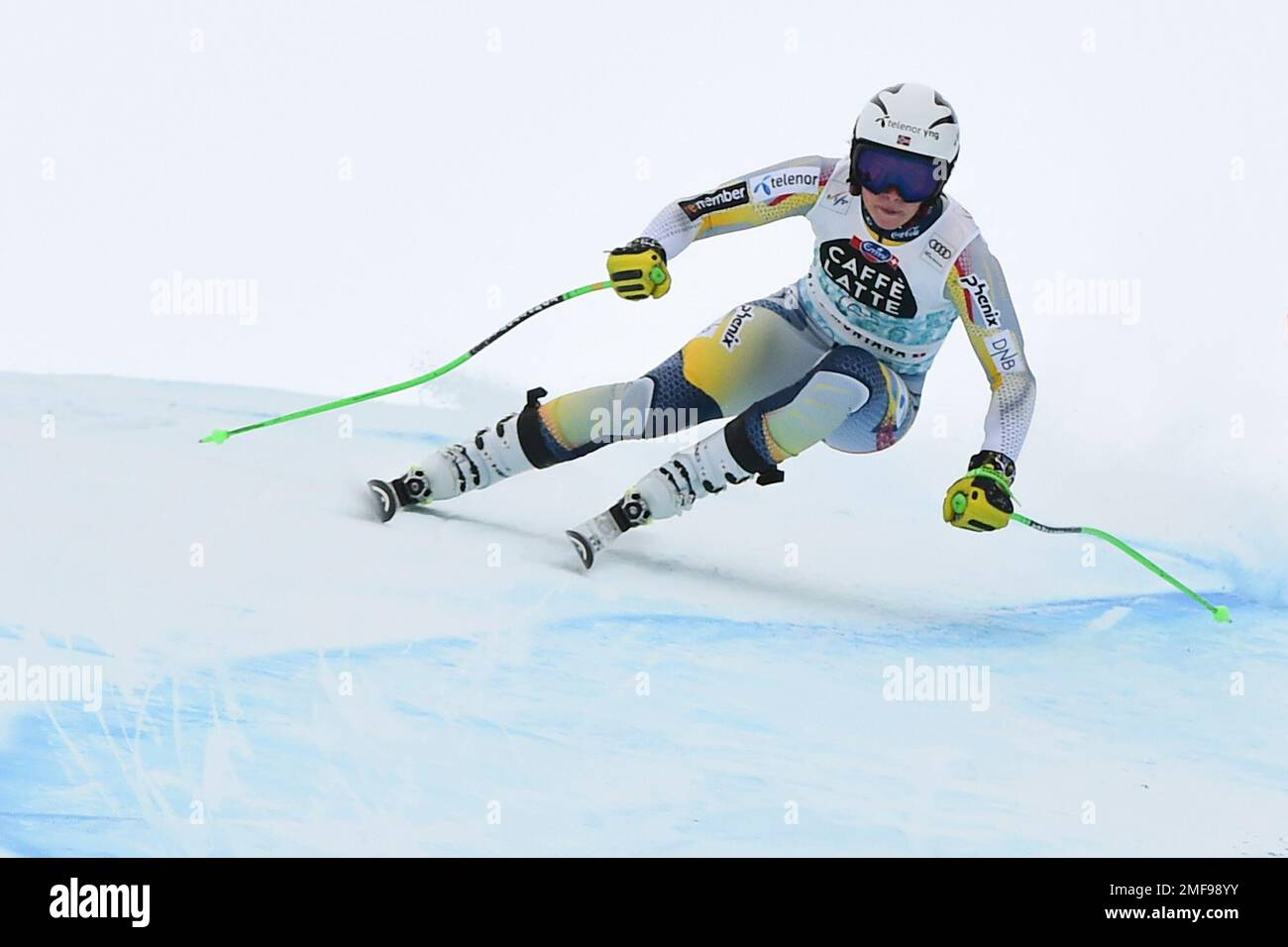 Norway's Ragnhild Mowinckel speeds down the course during an alpine ski ...