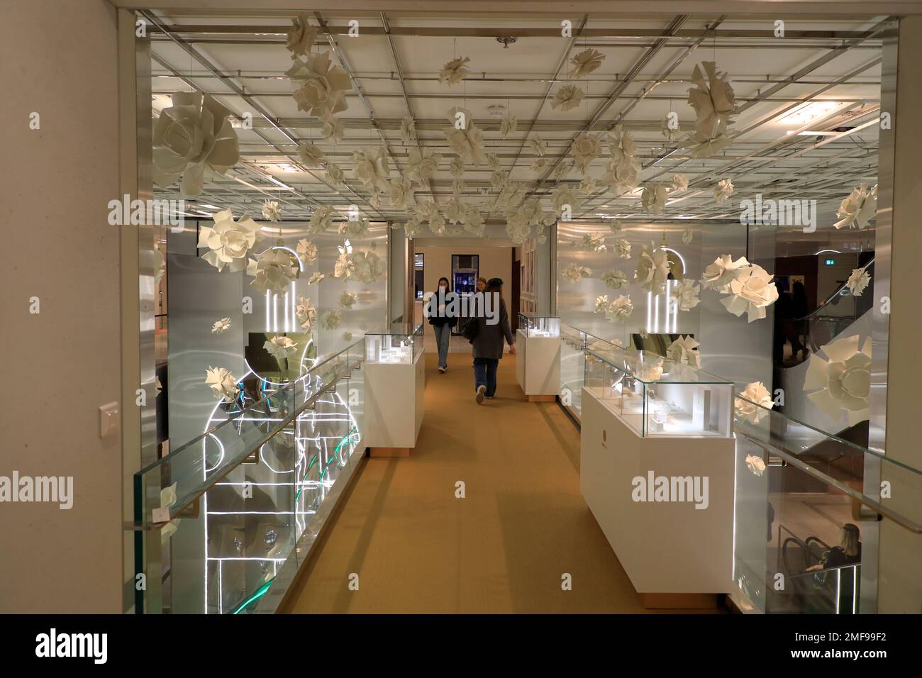 Interior view of Au Printemps Haussmann.Paris.France Stock Photo - Alamy