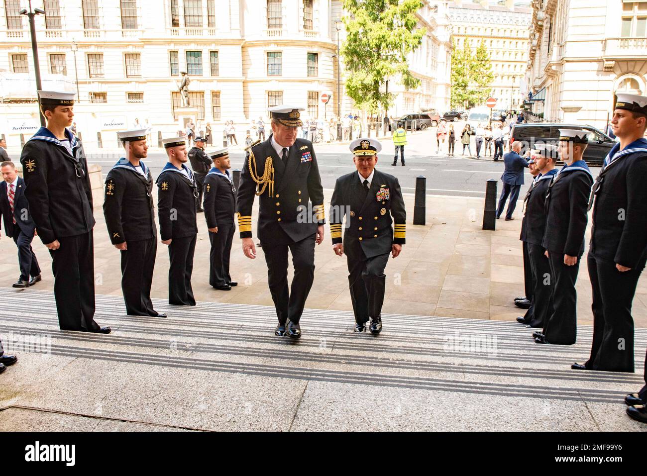 LONDON (Aug. 18, 2022) - Chief of Naval Operations Adm. Mike Gilday ...