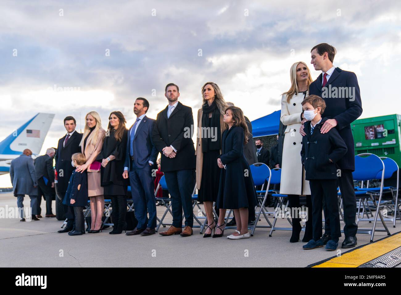 From left, Tiffany Trump and her fiancé Michael Boulos, Donald Trump Jr ...