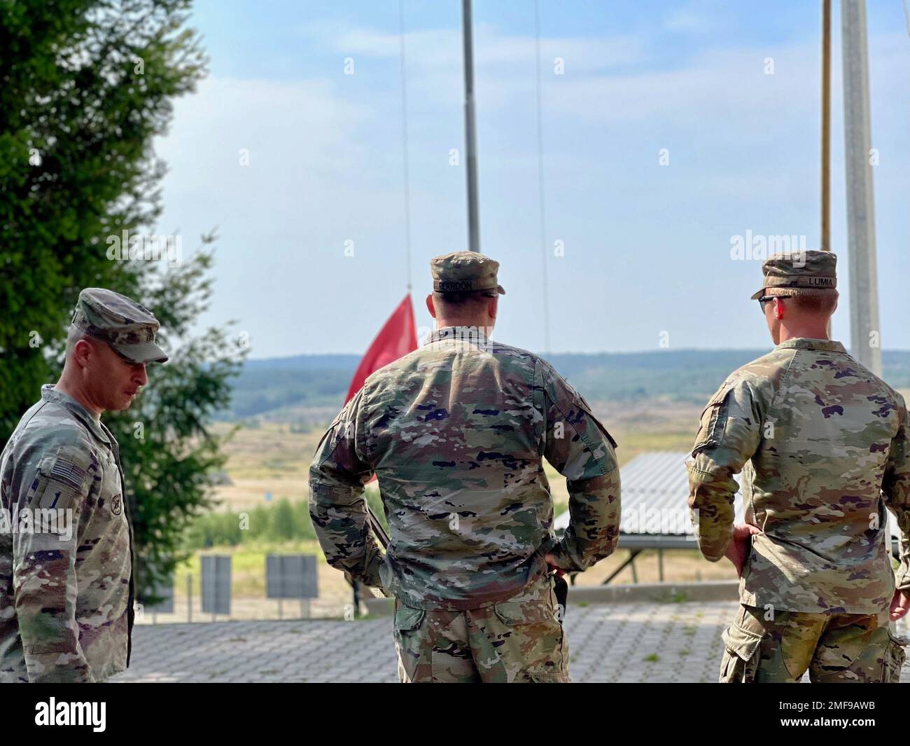 From left, U.S. Army Command Sgt. Maj. Felipe Piñero, U.S. Army Lt. Col ...
