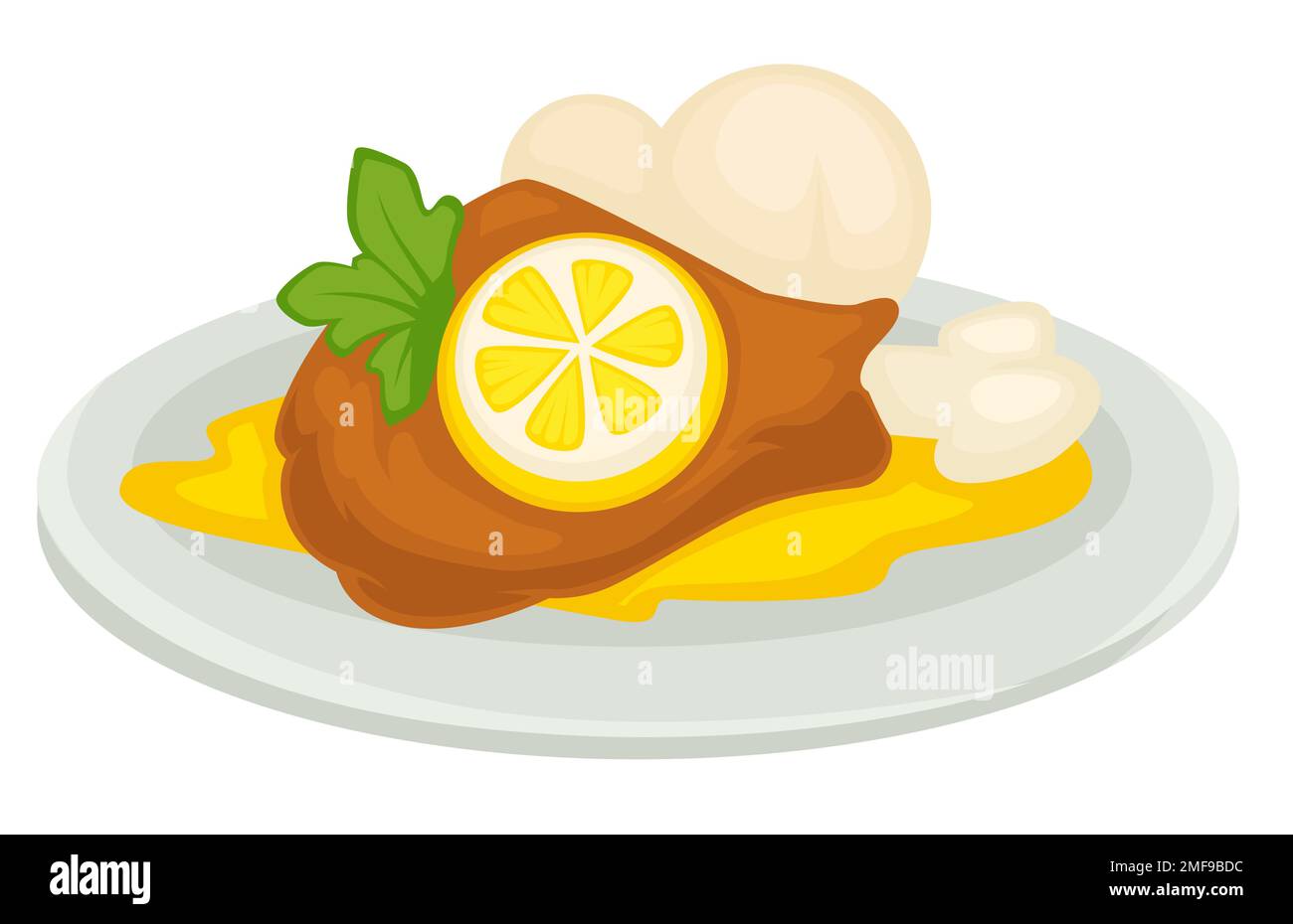 Duck baked Stock Vector Images - Alamy