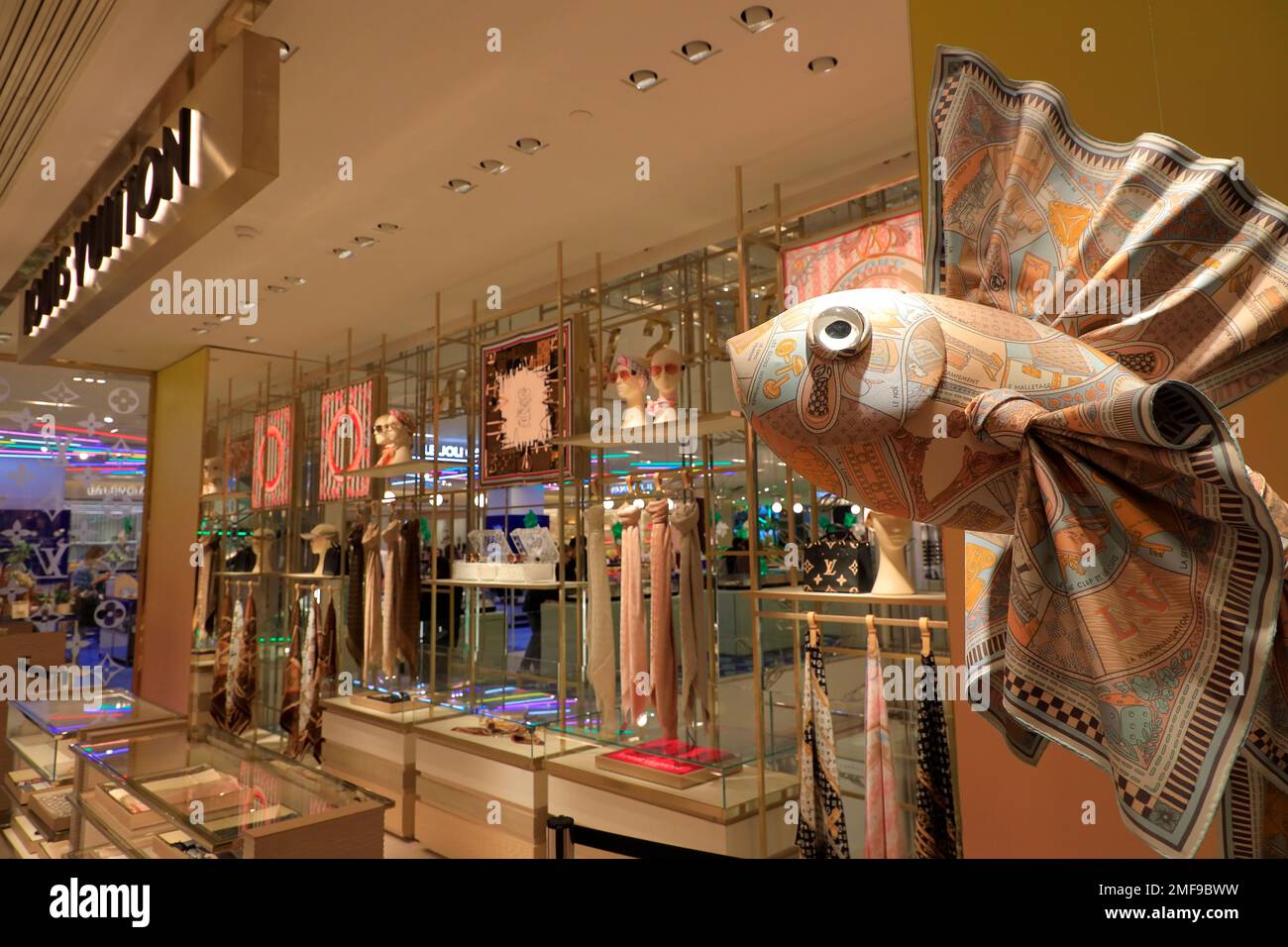 Louis Vuitton luxury handbag and fashion accessory store inside of Au ...