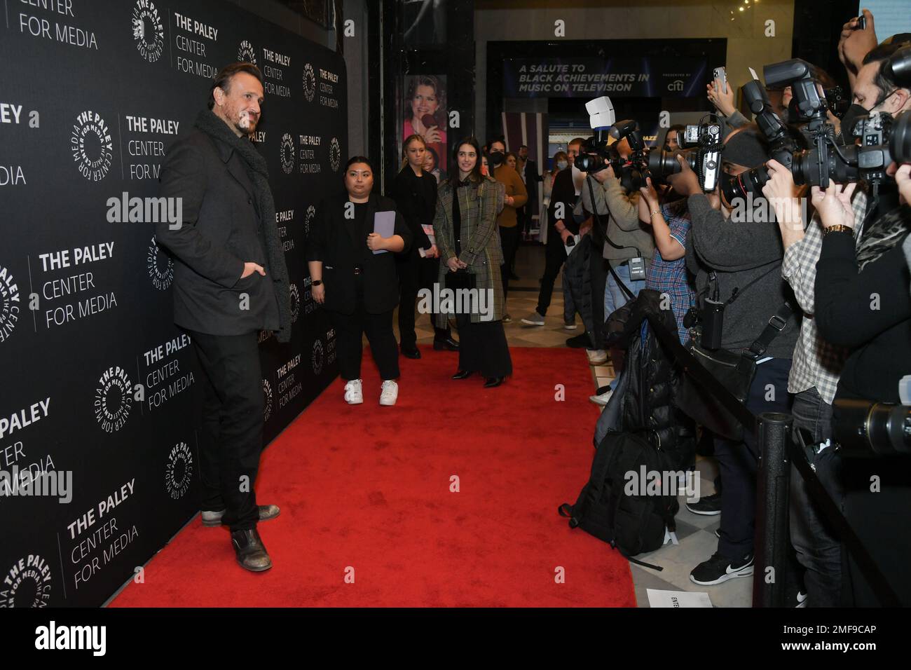 Jason Segel attends a screening of Apple Original's "Shrinking" at The ...