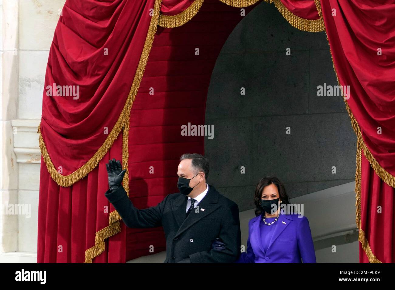 Vice President-elect Kamala Harris and her husband Doug Emhoff arrive ...