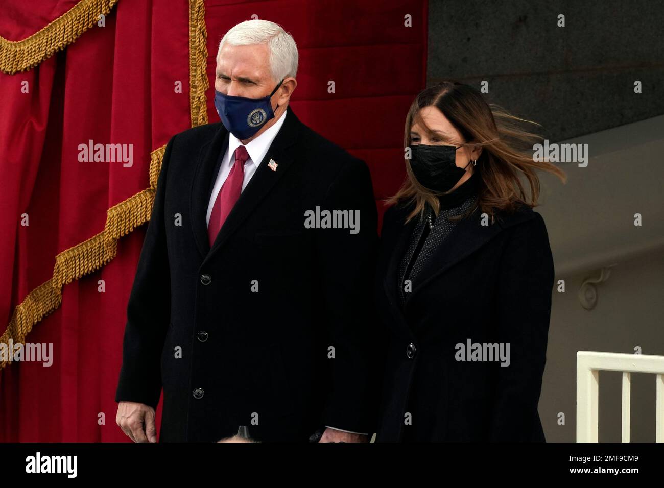 Vice President Mike Pence and his wife Karen arrive for the ...