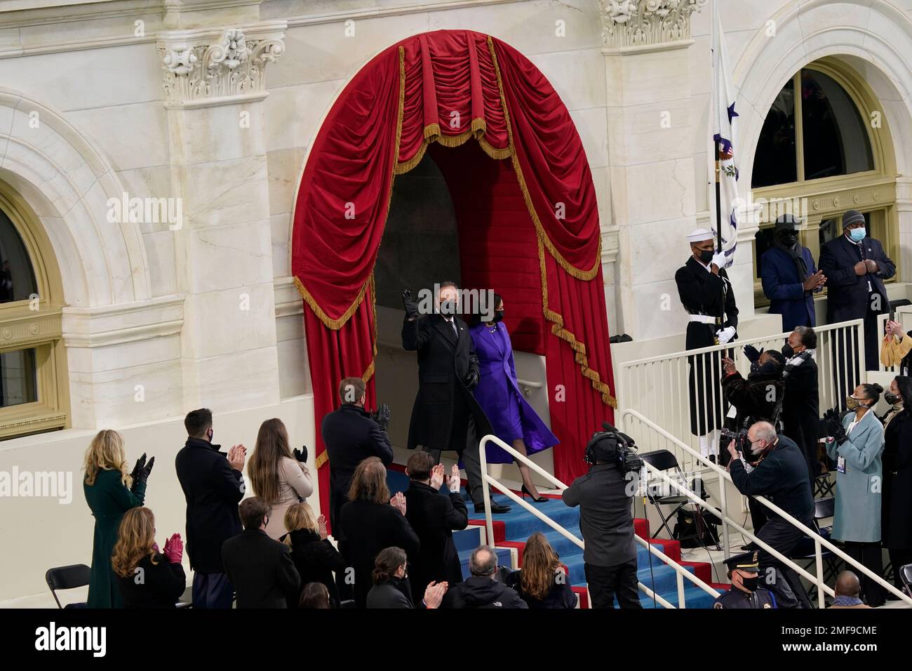 President-elect Kamala Harris and her husband Doug Emhoff, arrive for ...