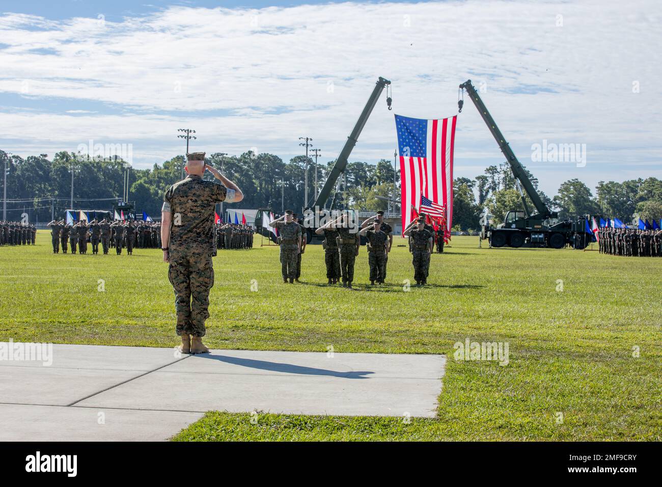 Commandant of the Marine Corps Gen. David H. Berger salutes II Marine ...