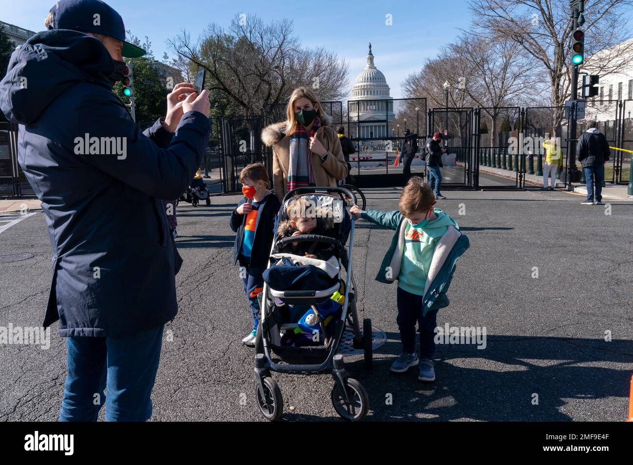 Gavin Coleman, owner of The Dubliner Restaurant, takes a photograph of ...