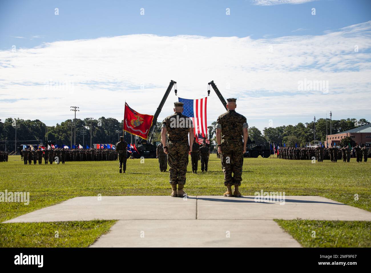 U.S. Marine Corps Lt. Gen. William M. Jurney, outgoing commanding general, II Marine ...