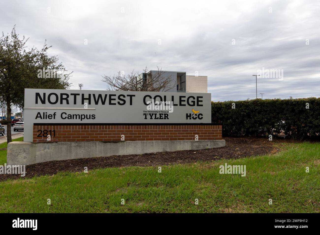 Houston Community College Alief Campus Sign Stock Photo - Alamy