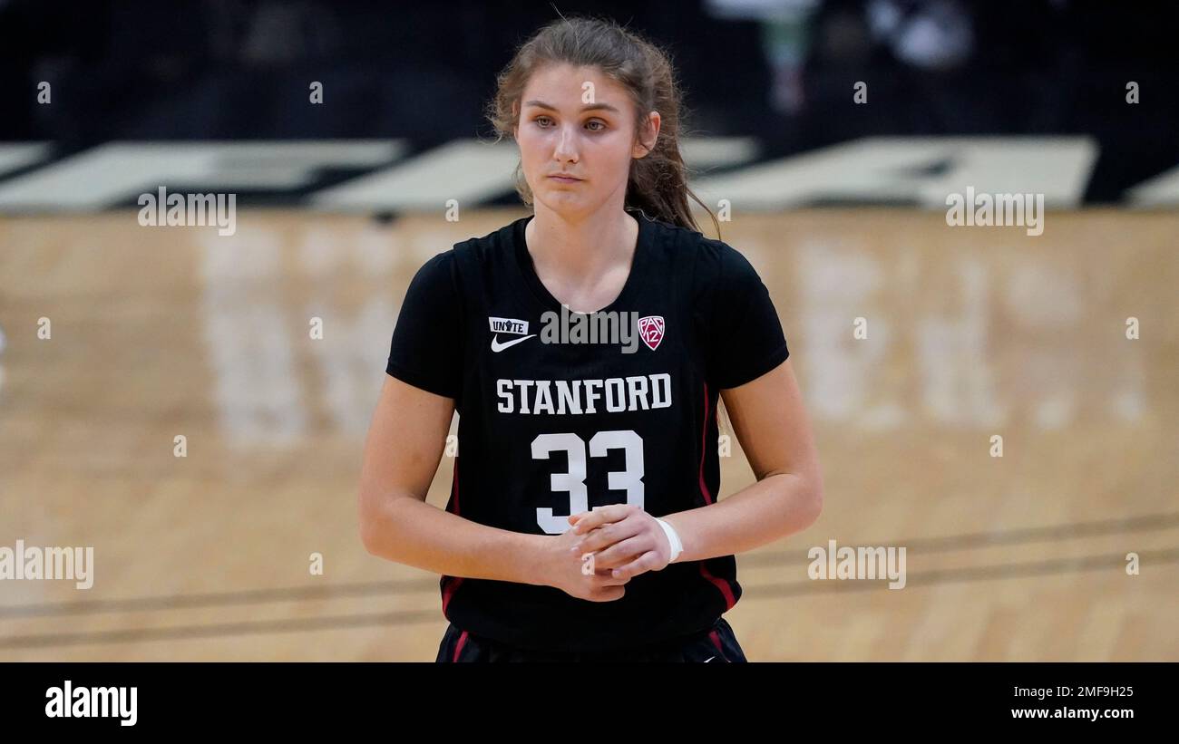 Stanford guard Hannah Jump (33) in overtime of an NCAA college ...