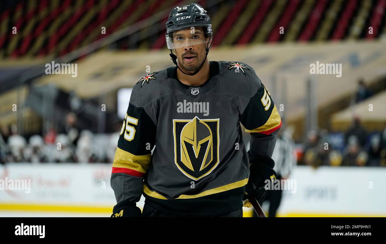 Vegas Golden Knights right wing Keegan Kolesar (55) plays against the ...
