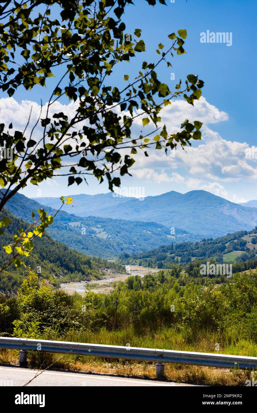 Mountain landscape of Cirone Pass, Toscano Emiliano Park in Parma ...