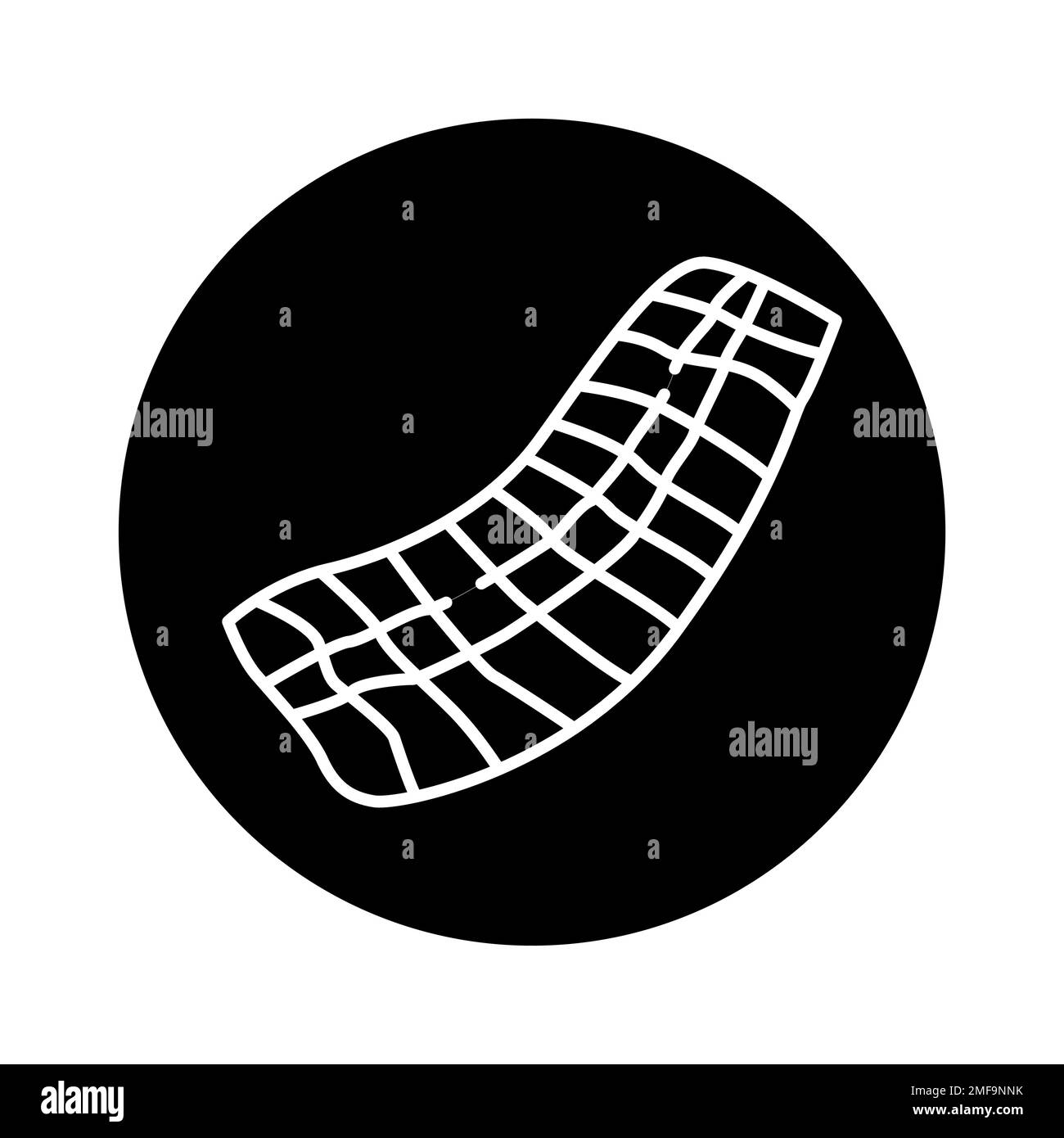 Beef ribs color line icon. Cutting meat. Pictogram for web page, mobile ...