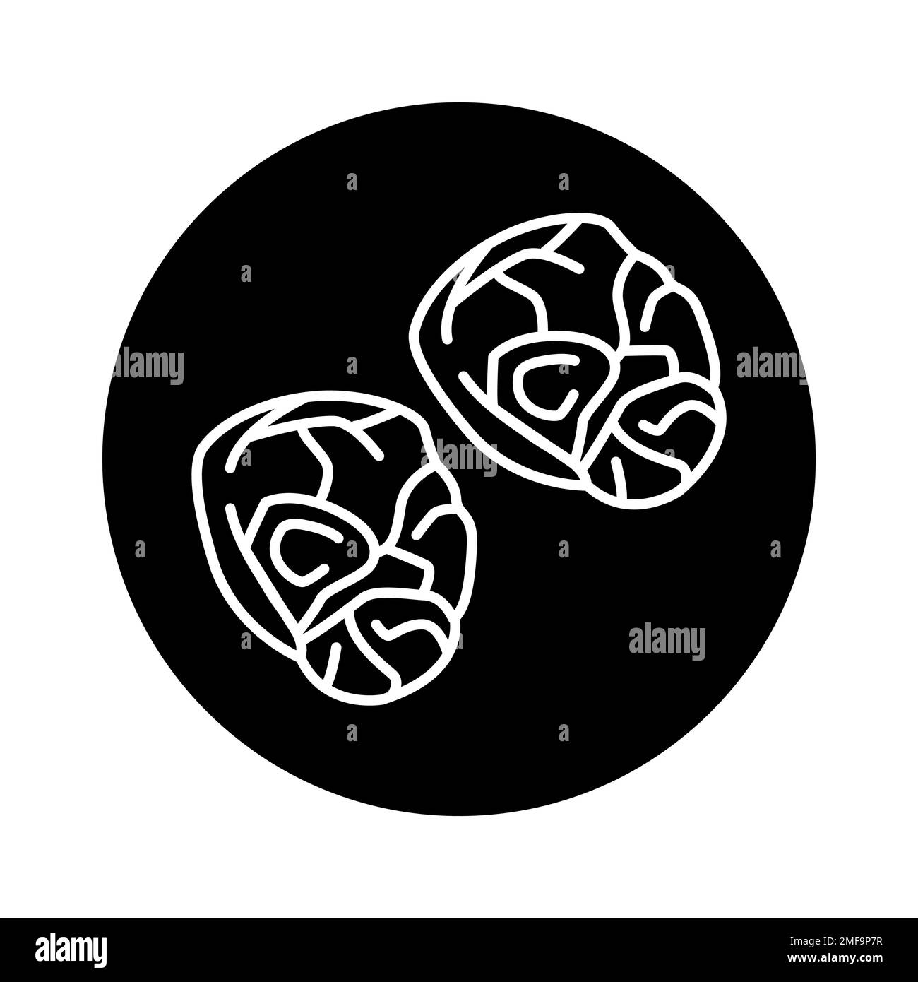 Beef shank color line icon. Cutting meat. Pictogram for web page ...