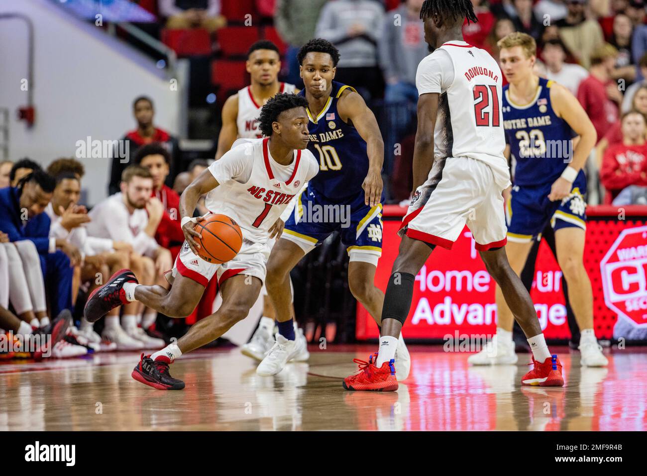 January 24, 2023: North Carolina State Wolfpack guard Jarkel Joiner (1 ...