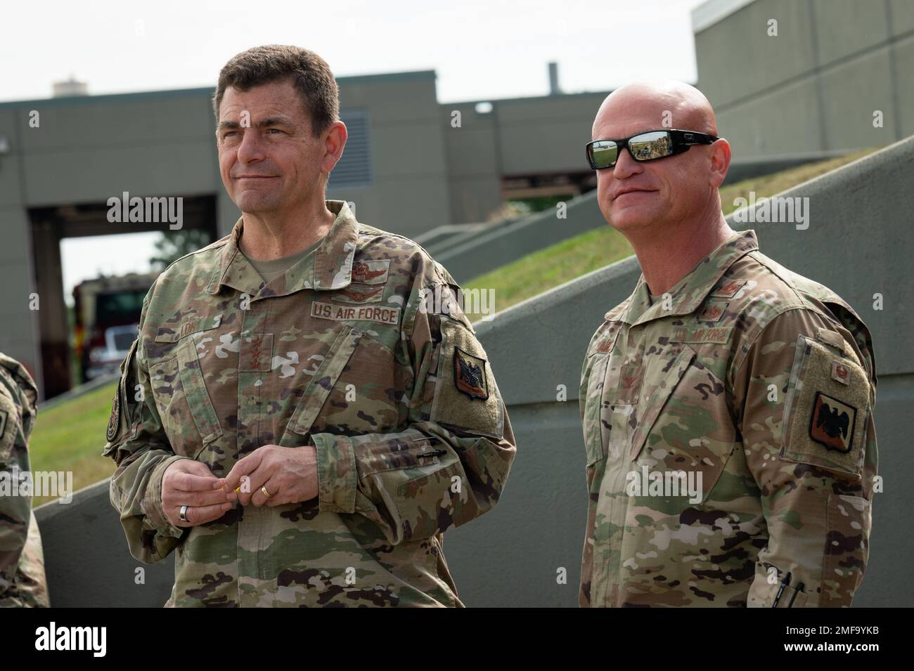 U.S. Air Force Lt. Gen. Michael A. Loh, left, director, Air National ...
