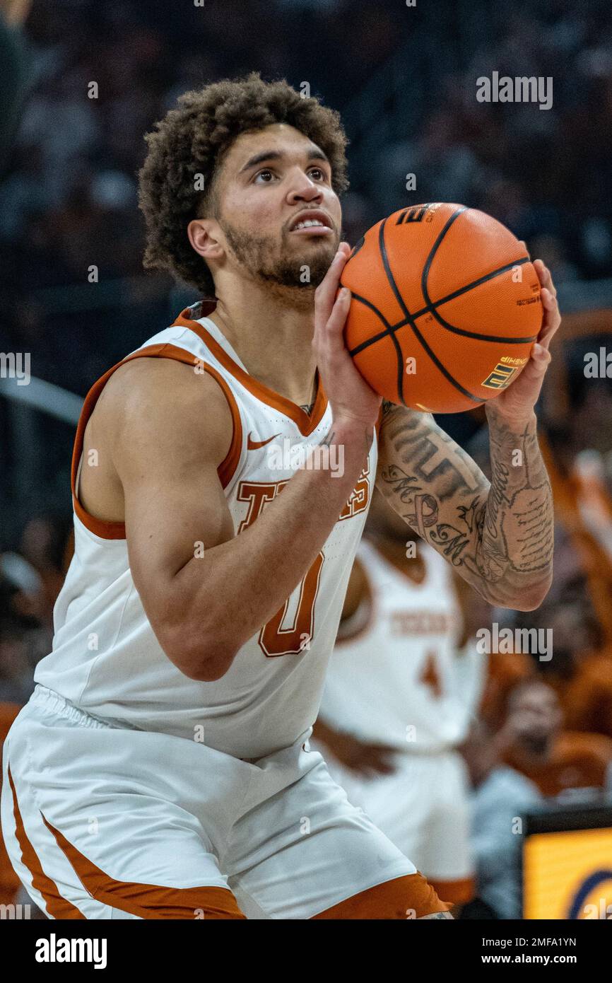 Texas, USA. 24th Jan, 2023. Timmy Allen #0 of the Texas Longhorns in ...