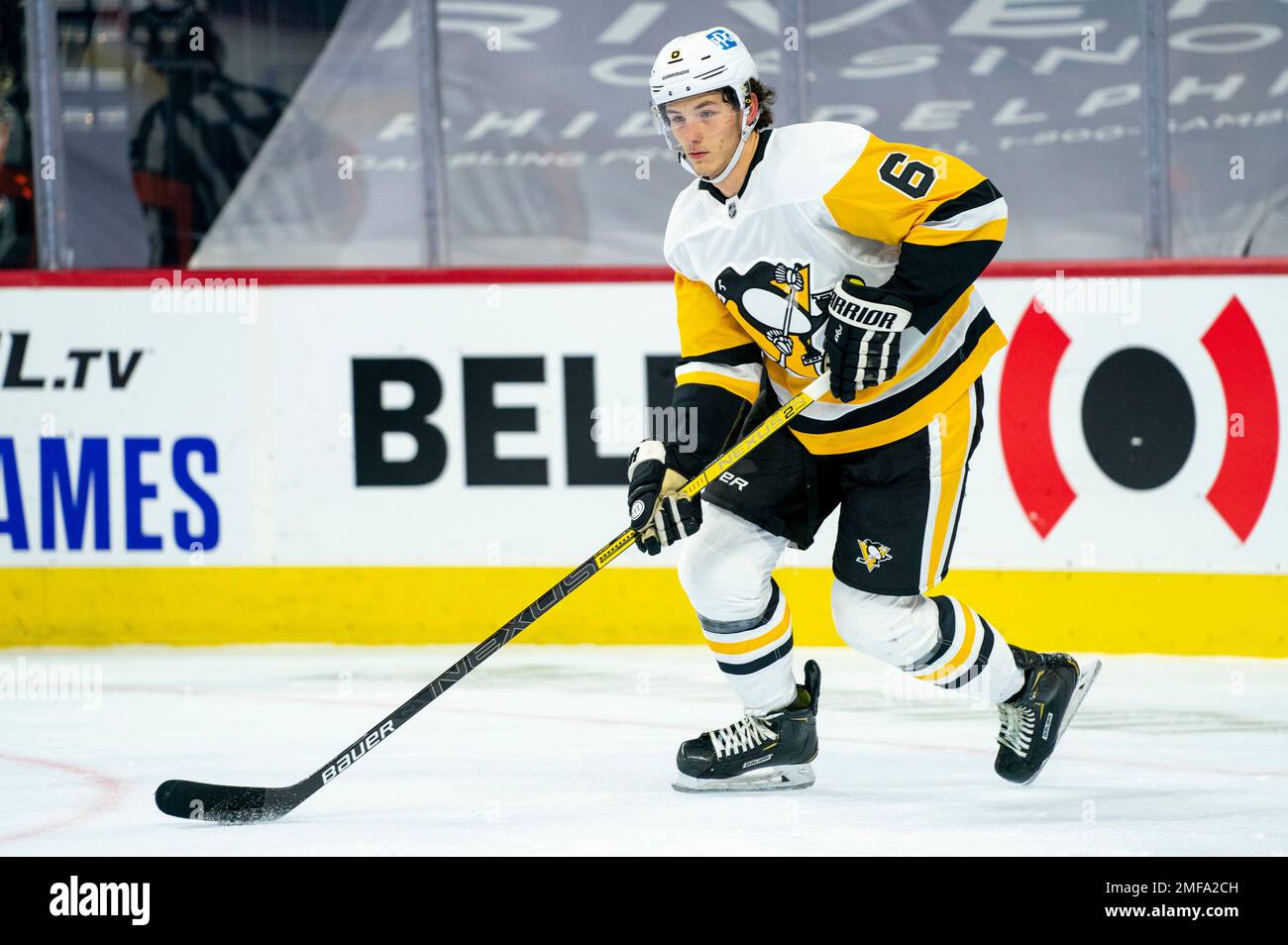 Pittsburgh Penguins' John Marino in action during the second period of ...