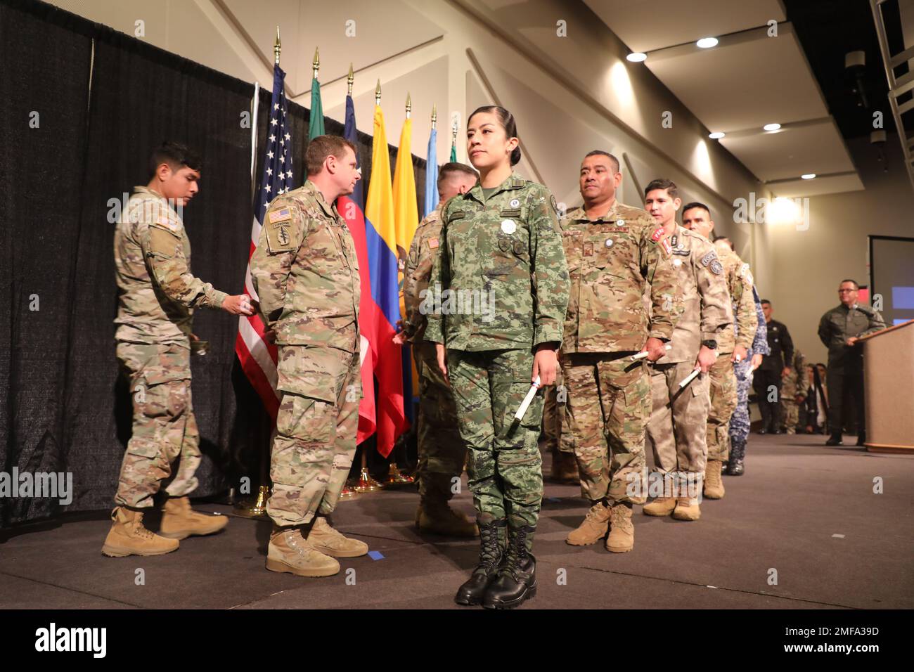 Ministry of Defense civilians, Police Force representatives, and ...