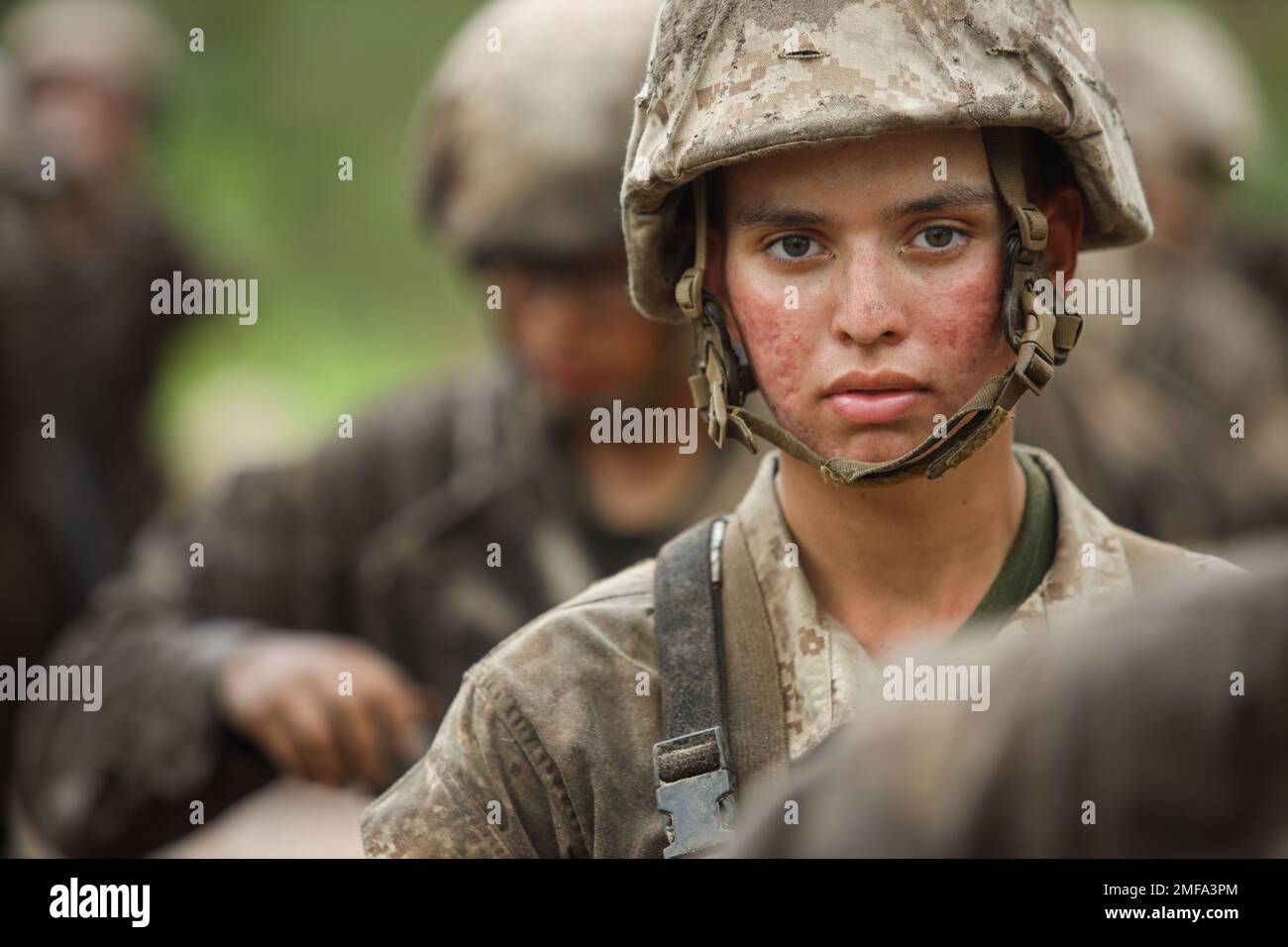 Rct. Ludwig Castellanos with Hotel Company, 2nd Recruit Training ...