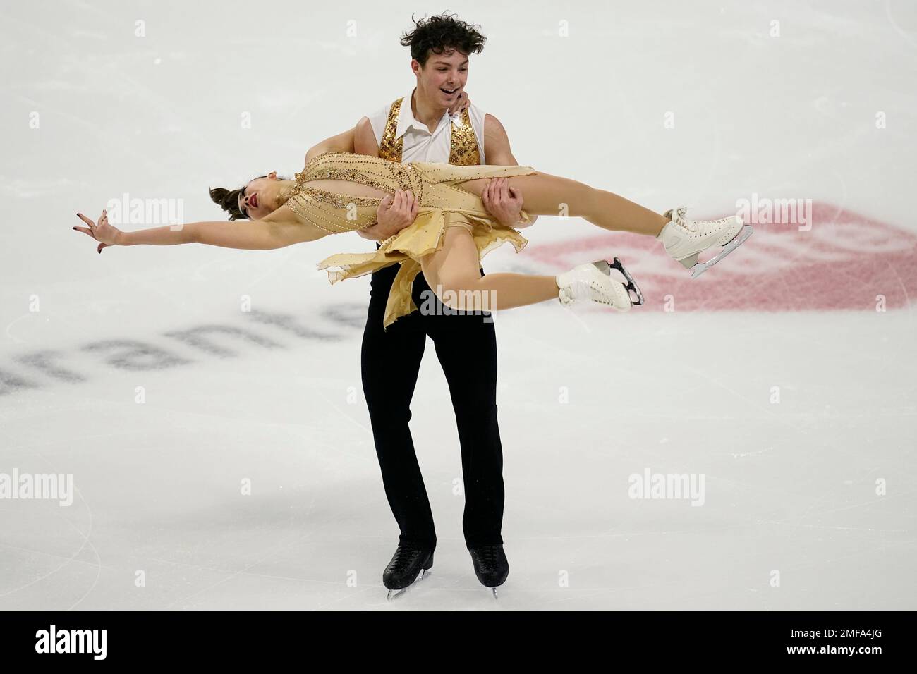 Hilary Asher and Ryan O'Donnell perform during the rhythm dance program ...