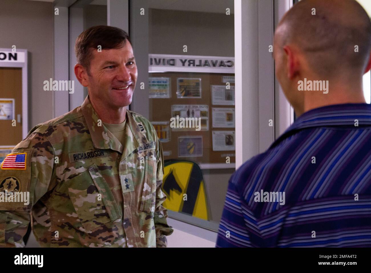 Maj. Gen. John B. Richardson IV, 1st Cavalry Division commanding ...