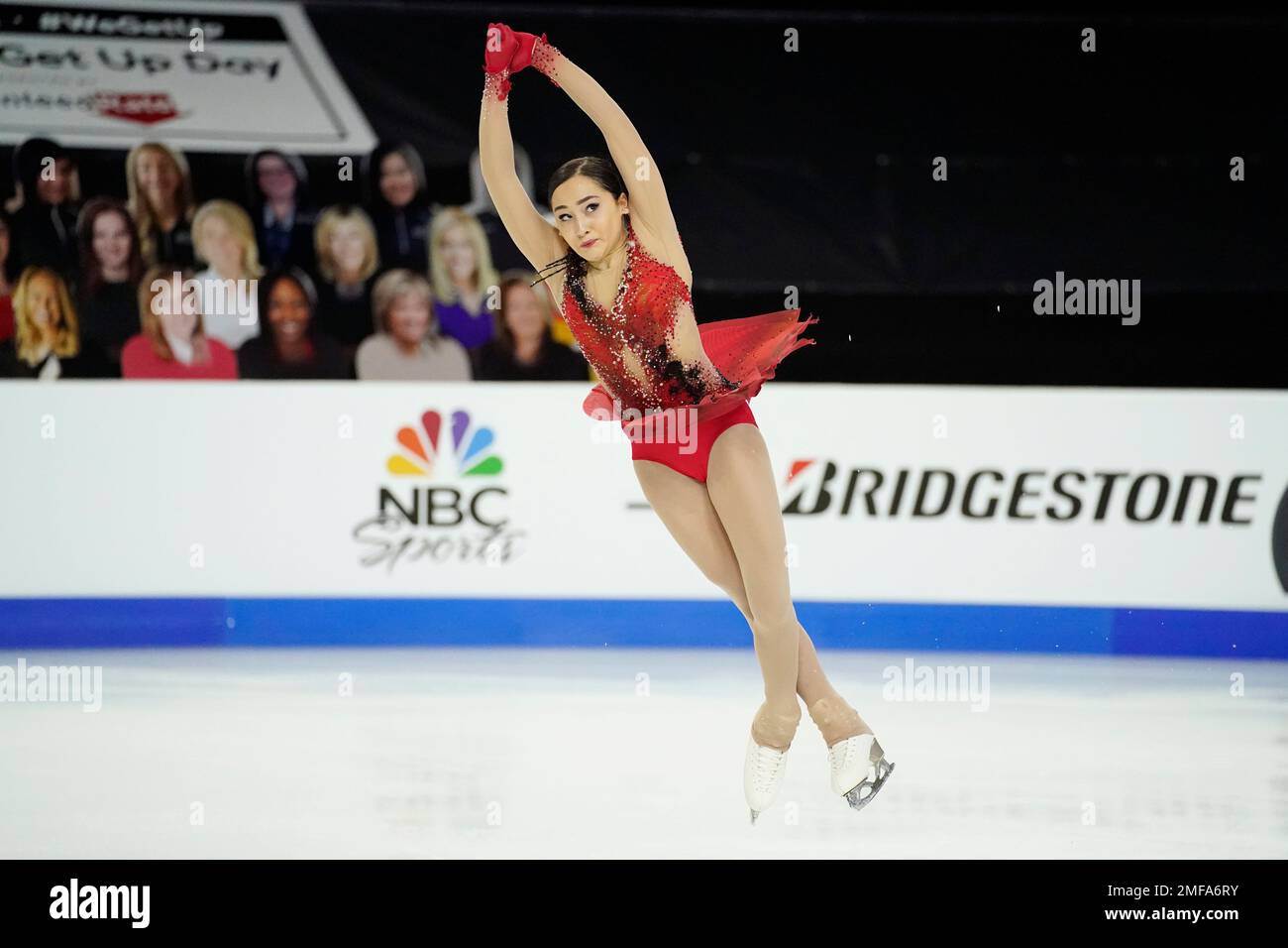 Hanna Harrell performs during the women's short program at the U.S ...