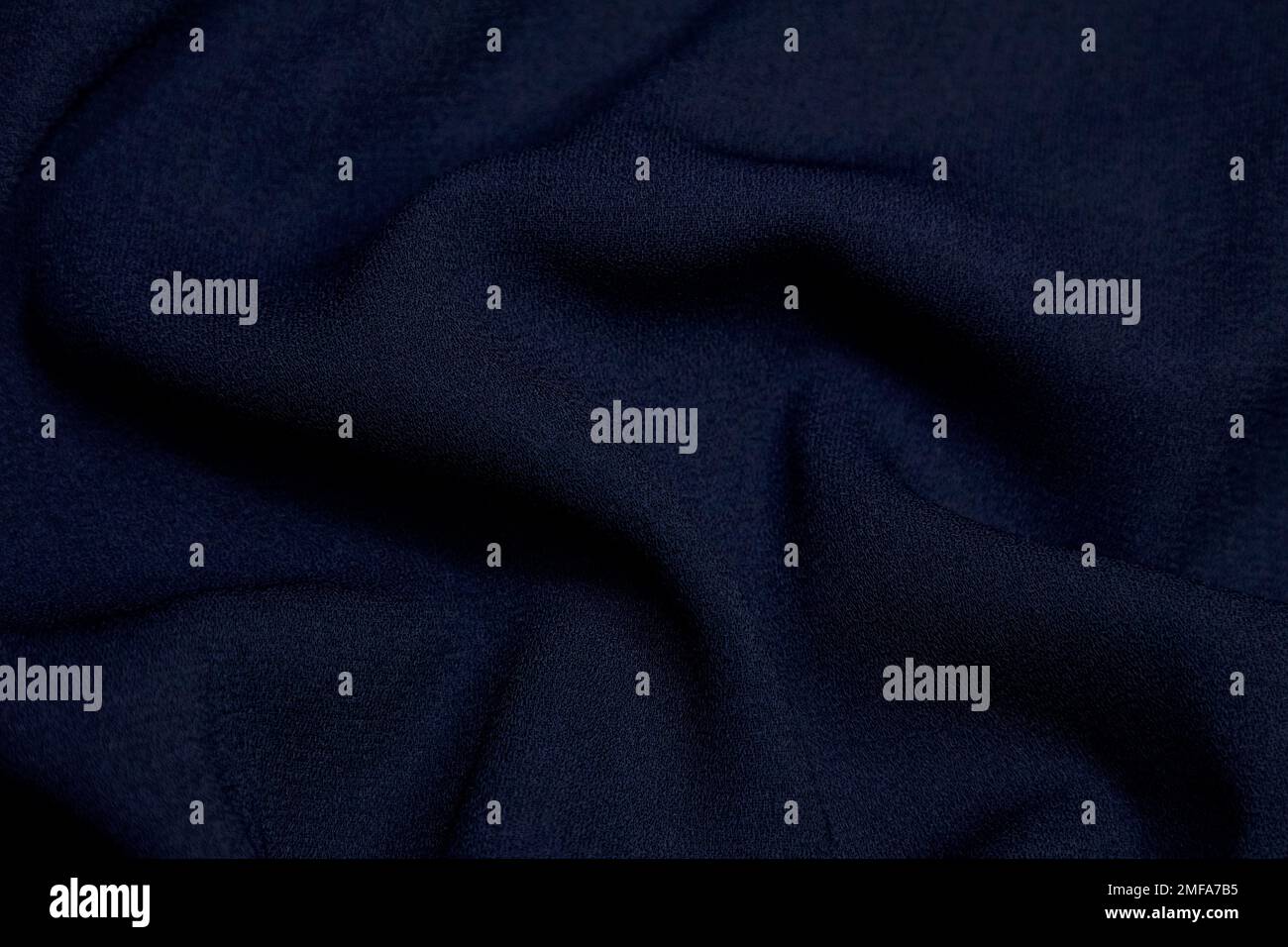 Black fabric background. Black cloth waves background texture. Black ...