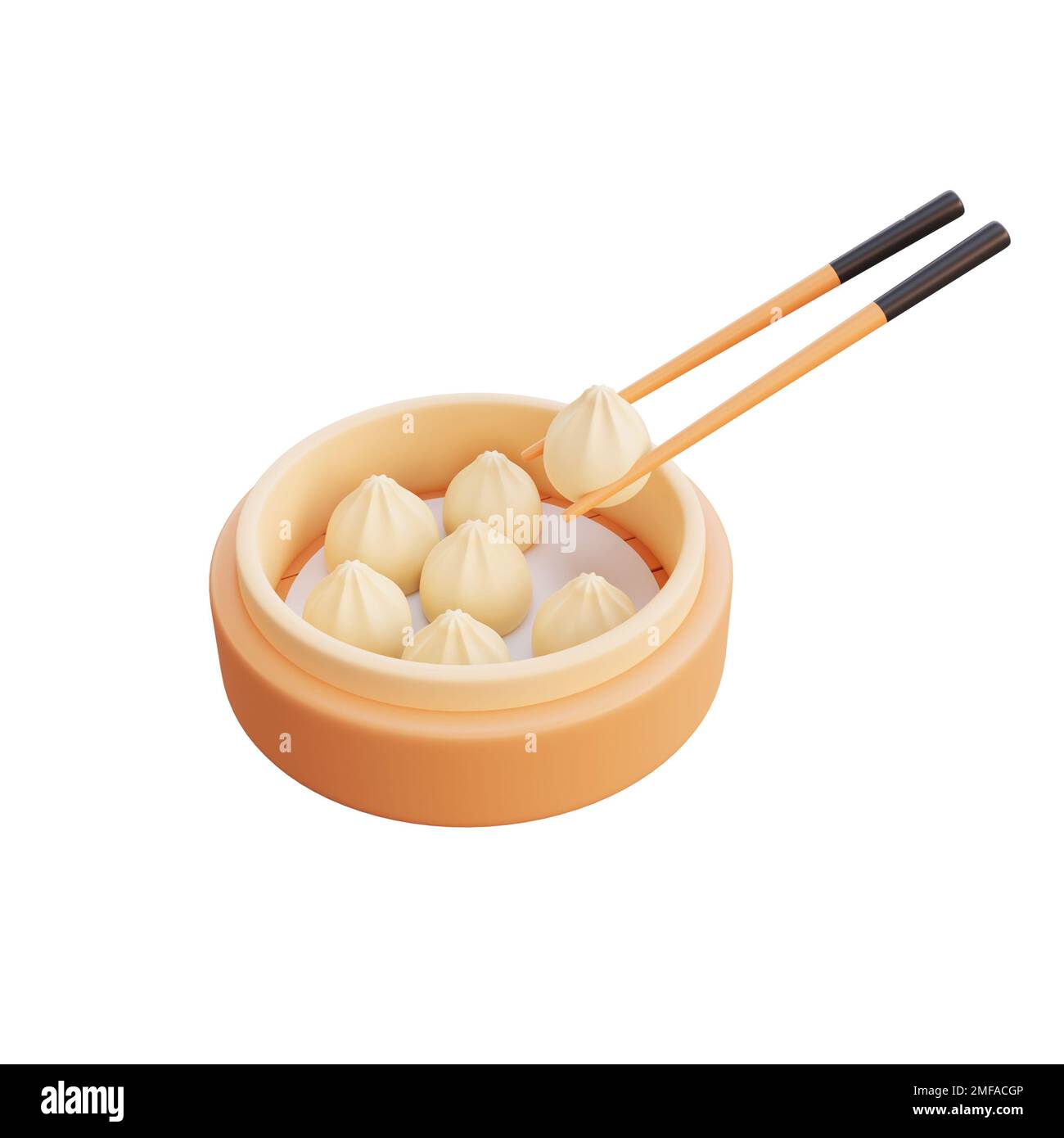 3d illustration of asian food Dumpling Stock Photo - Alamy