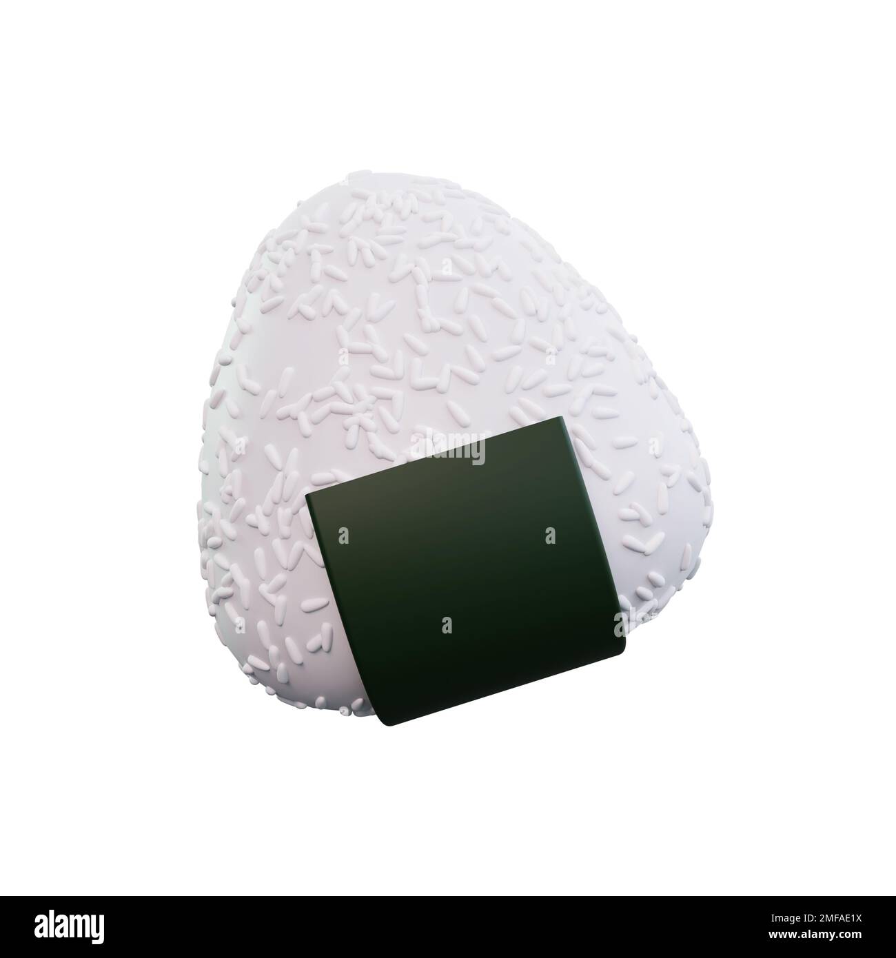 3d illustration of asian food onigiri Stock Photo - Alamy