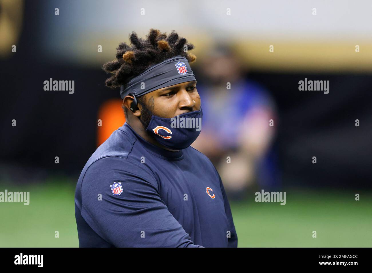 Chicago Bears defensive end Mario Edwards (97) before an NFL wild-card ...