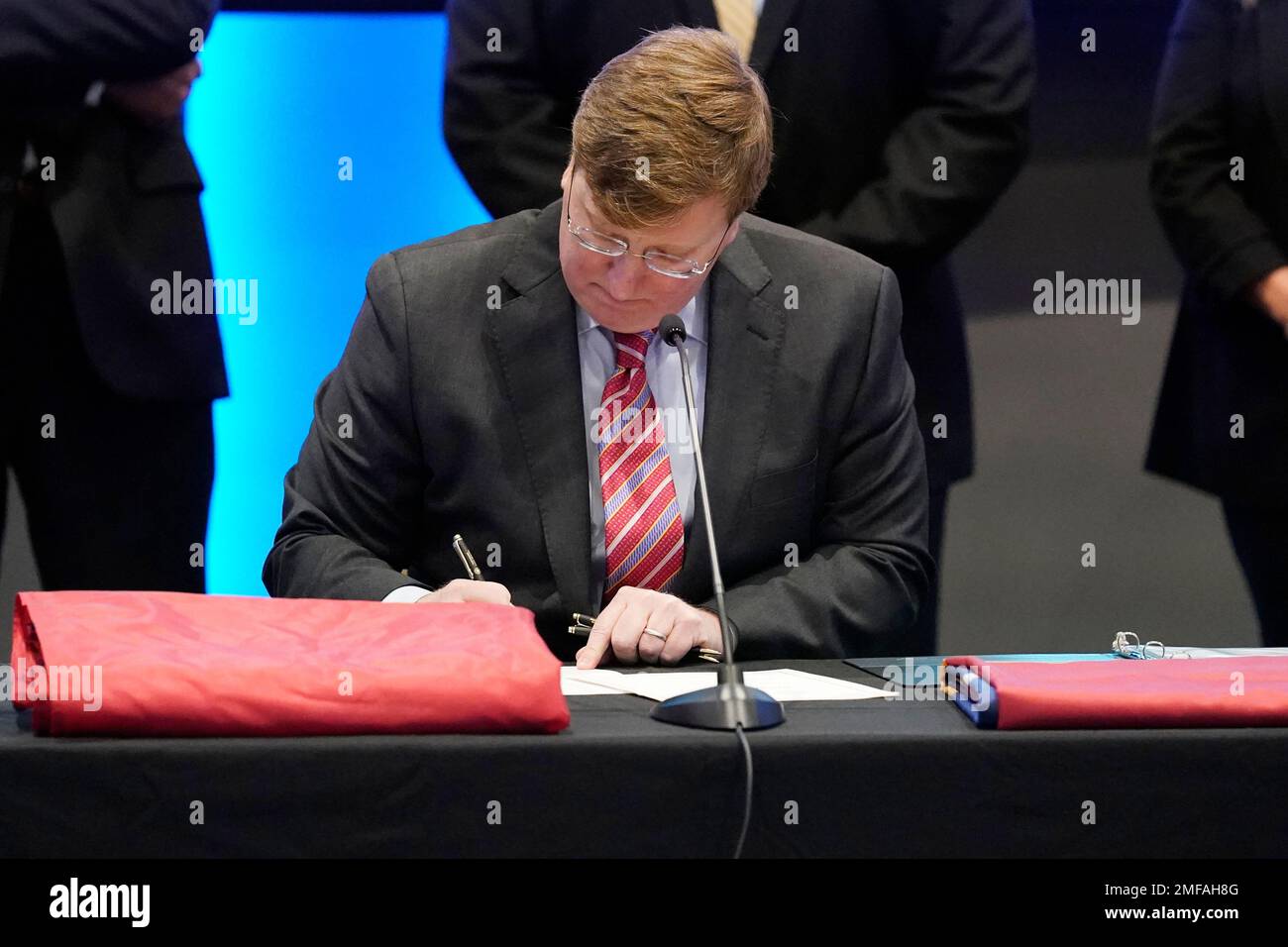 Mississippi Gov. Tate Reeves signs into law, legislation that creates ...