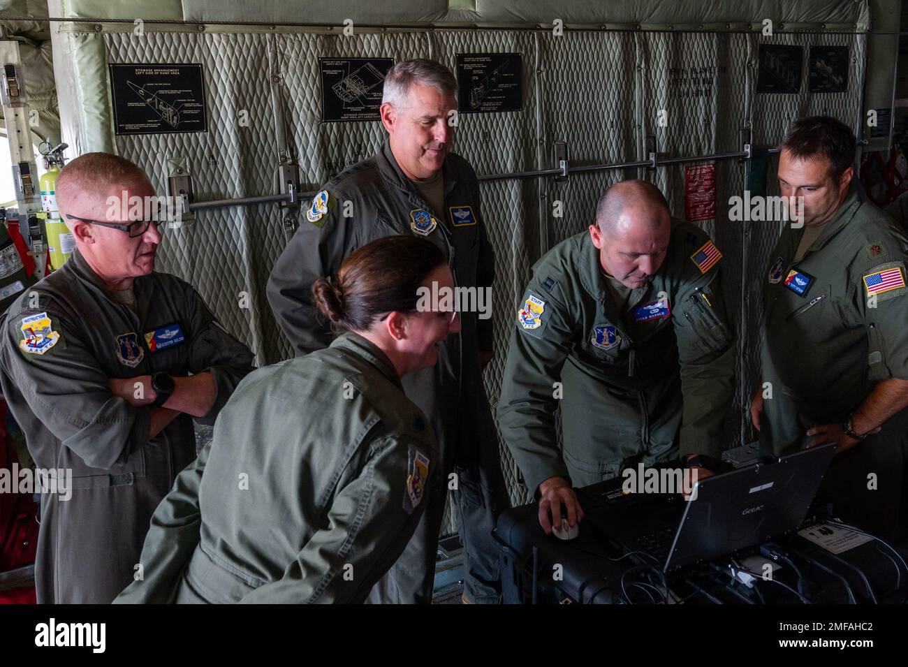 U.S. Air Force instructors from the Advanced Airlift Tactics Training ...