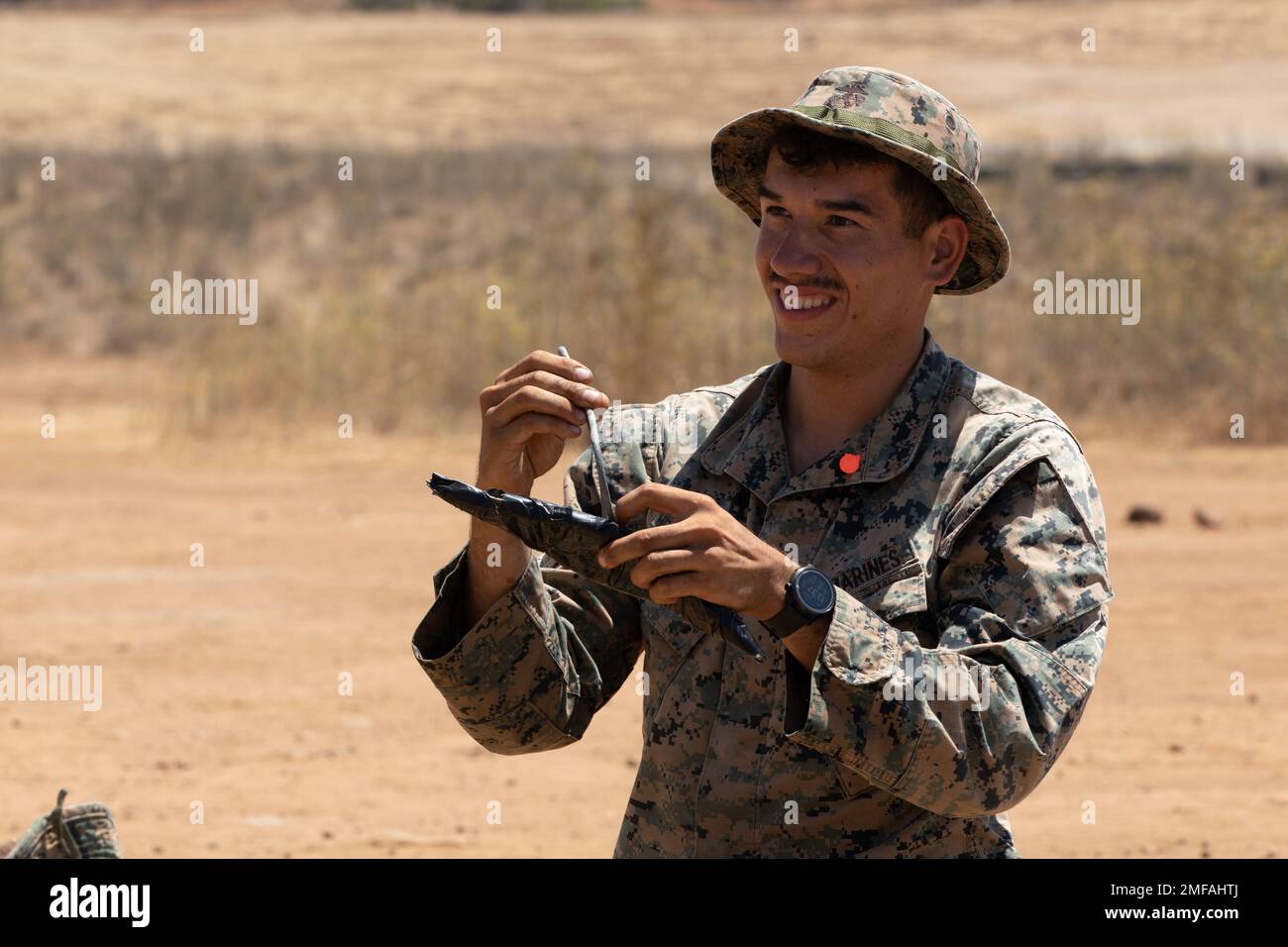 U.S. Marine Corps Cpl. Graham HerreraMurphy, a combat engineer with 1st ...