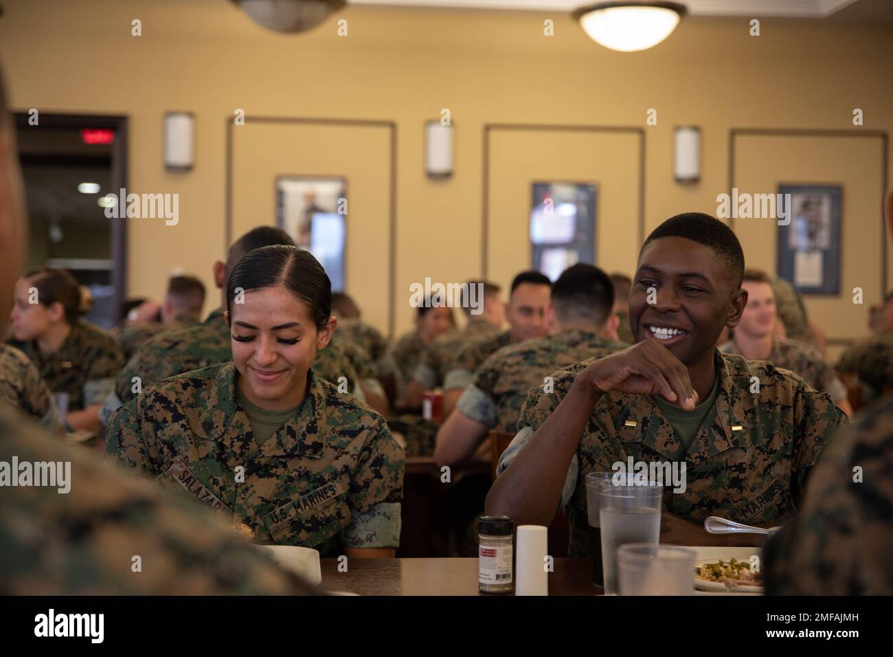 U.S. Marines participating in the Marine Forces Reserve Diversity AIMED ...
