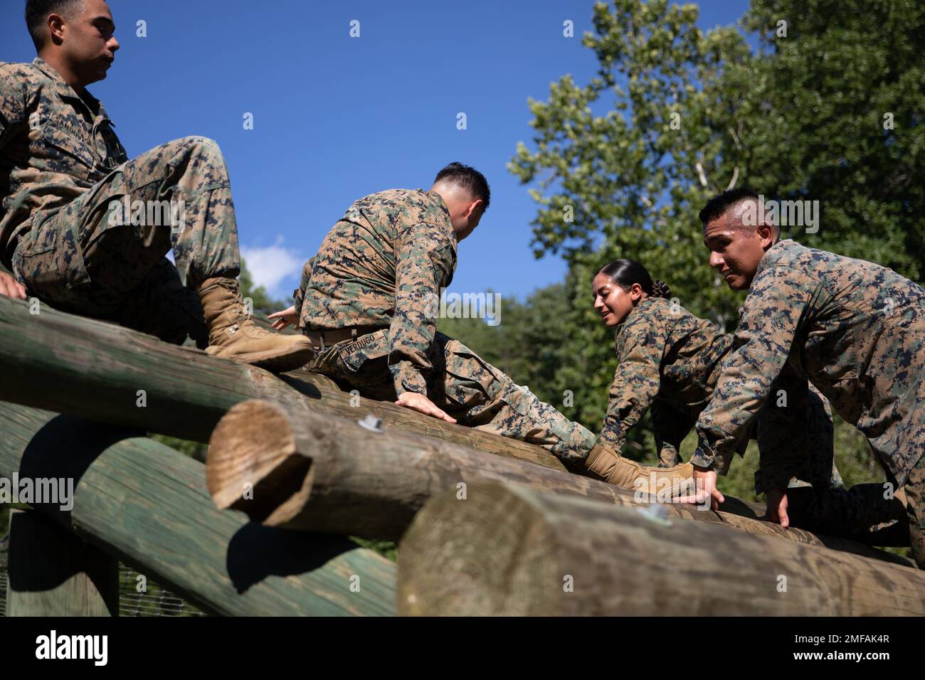 U.S. Marines participating in the Marine Forces Reserve Diversity AIMED ...