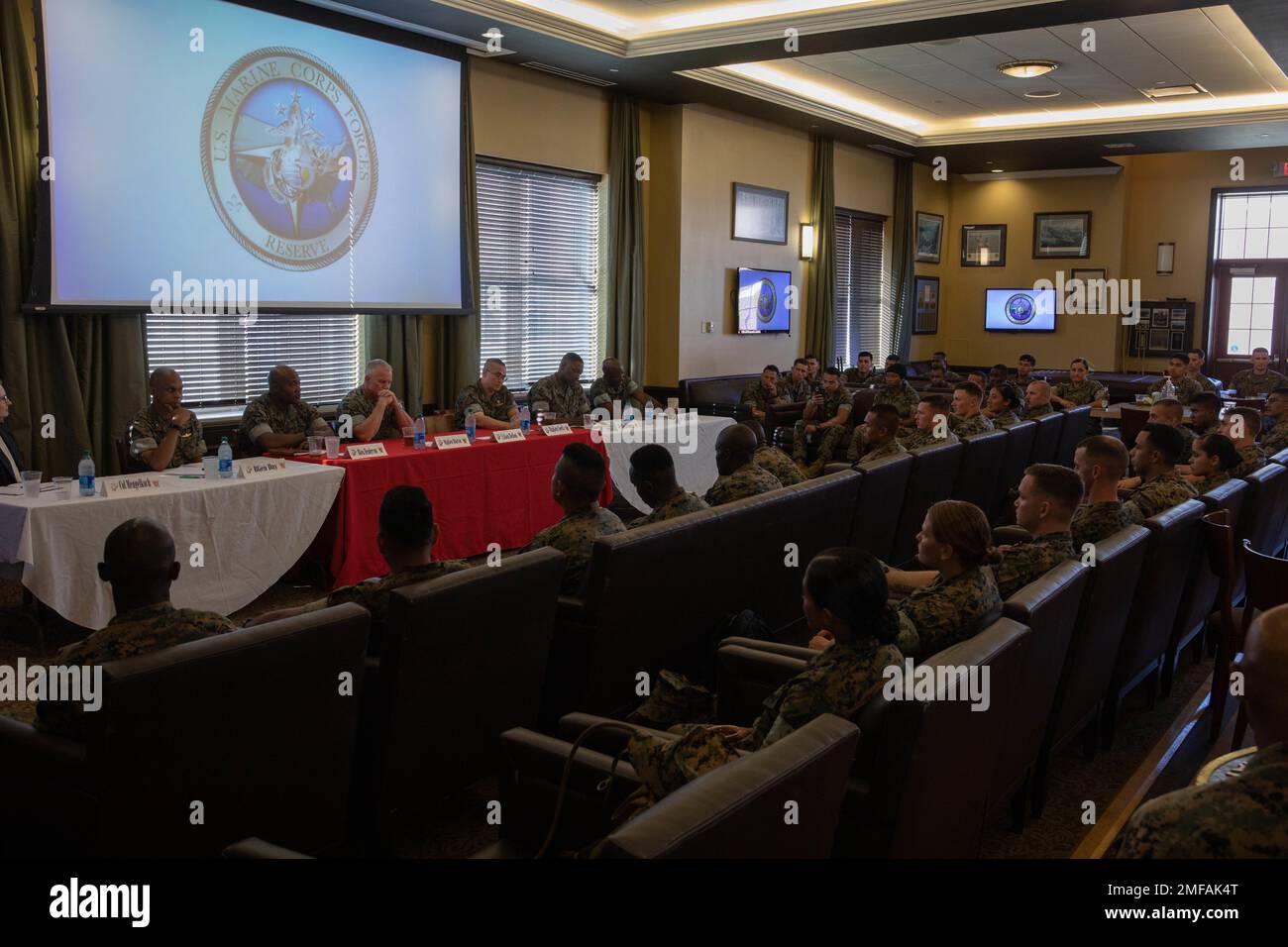 U.S. Marines participating in the Marine Forces Reserve Diversity AIMED ...