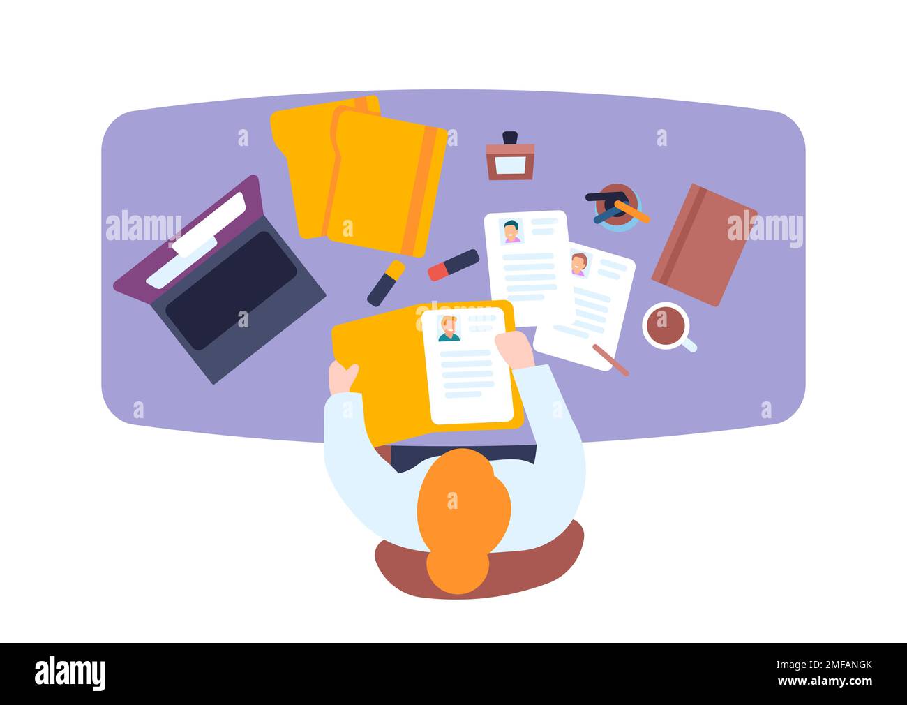 Top view table woman Stock Vector Images - Alamy