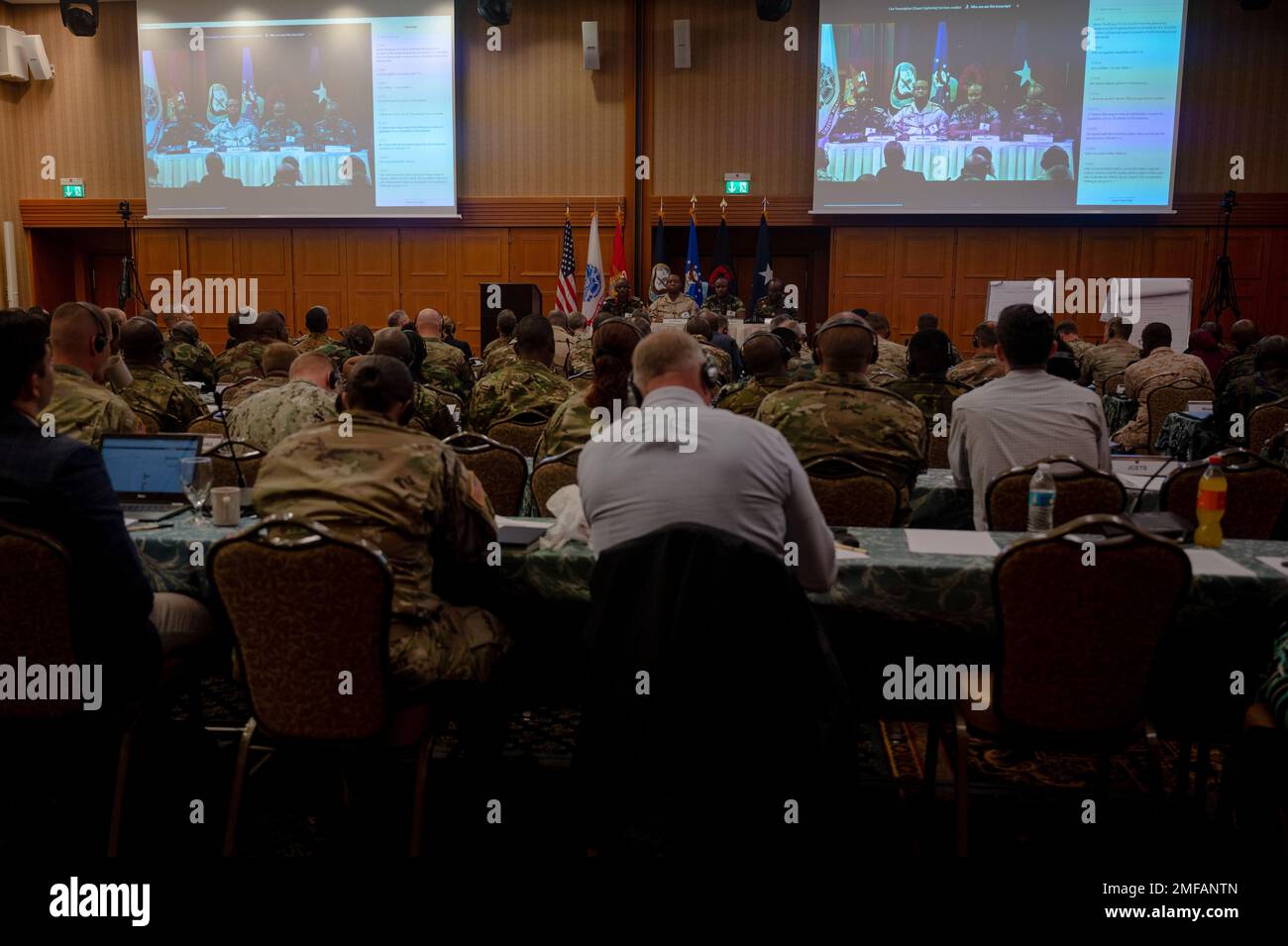 Members from different African partner nations give remakes during ...