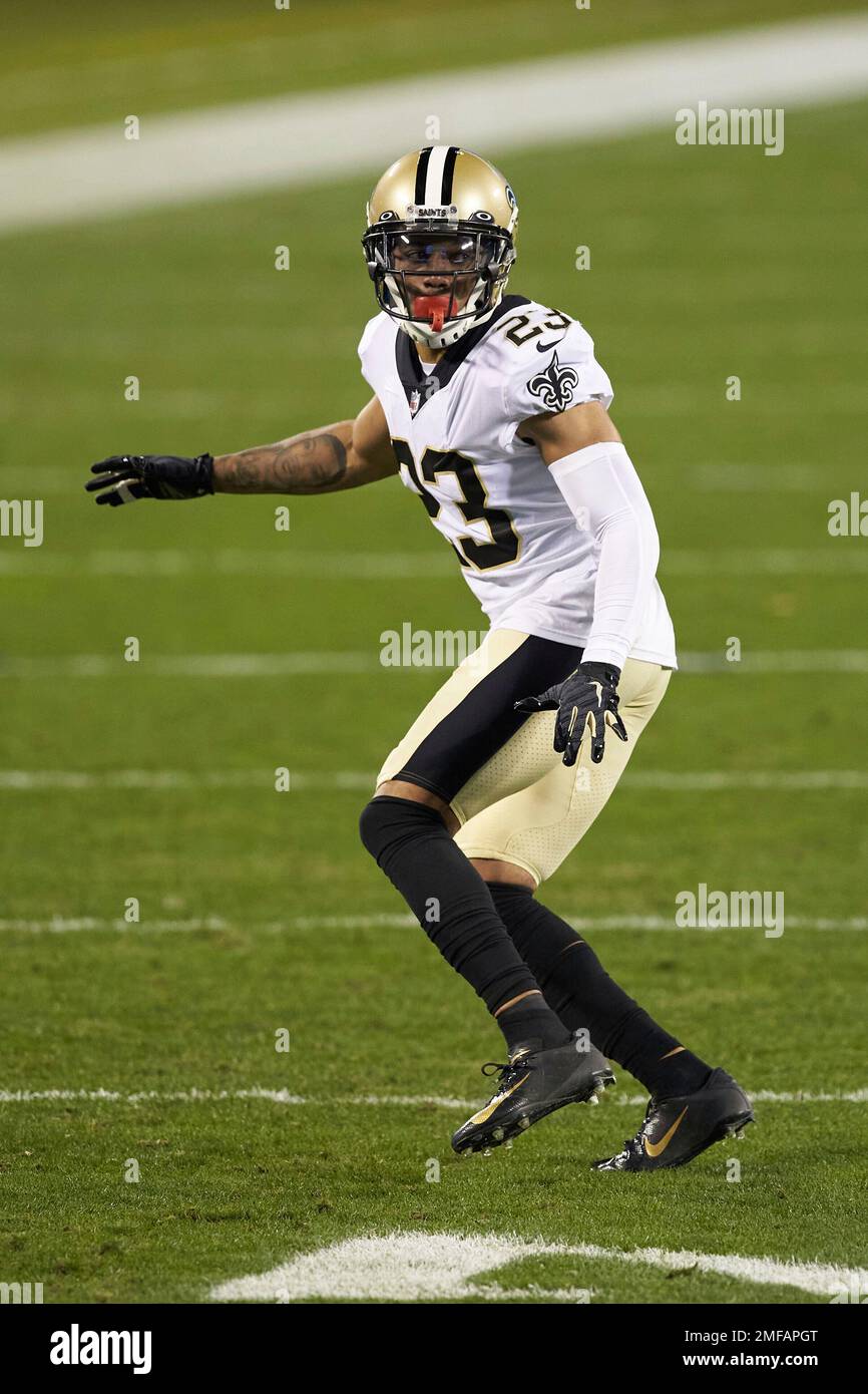 New Orleans Saints cornerback Marshon Lattimore (23) during an NFL ...