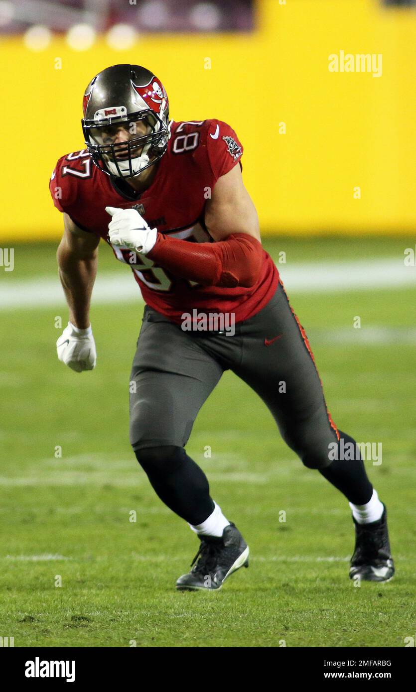 Tampa Bay Buccaneers tight end Rob Gronkowski (87) in action during an ...