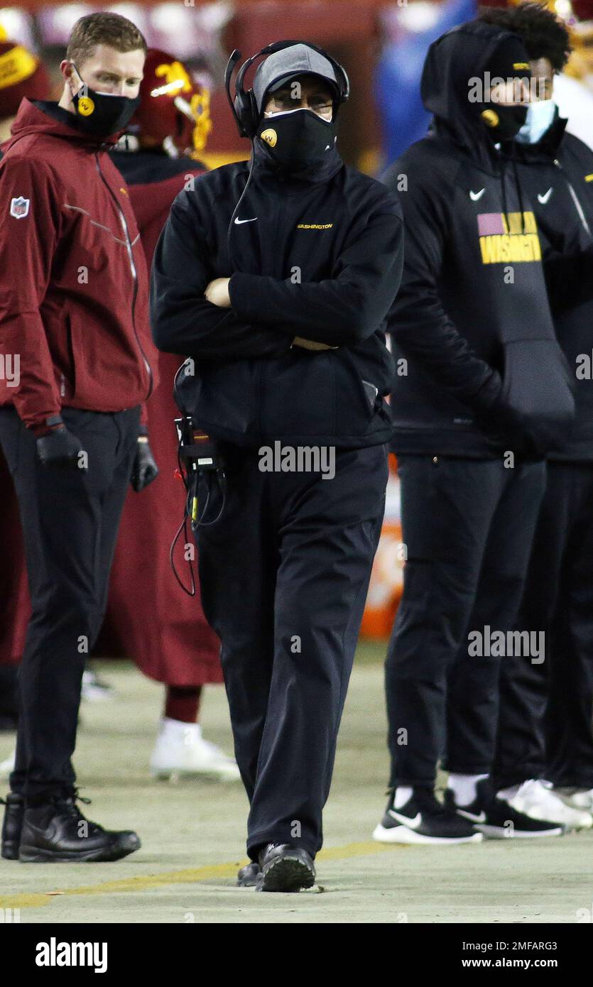 Washington Football Team head coach Ron Rivera in action during an NFL ...