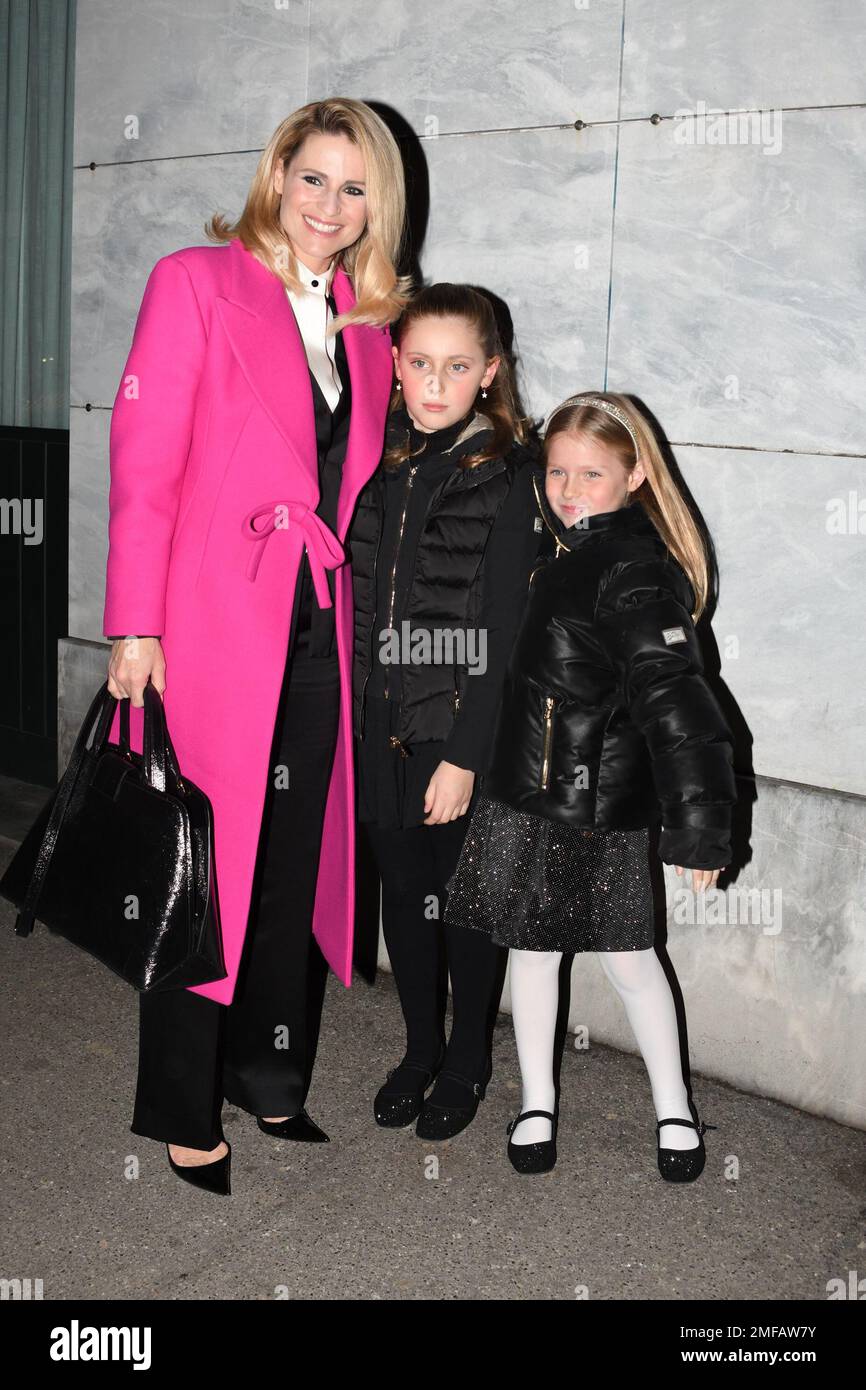 Milan, Italy. 24th Jan, 2023. Milan, Michelle Hunziker celebrates her ...