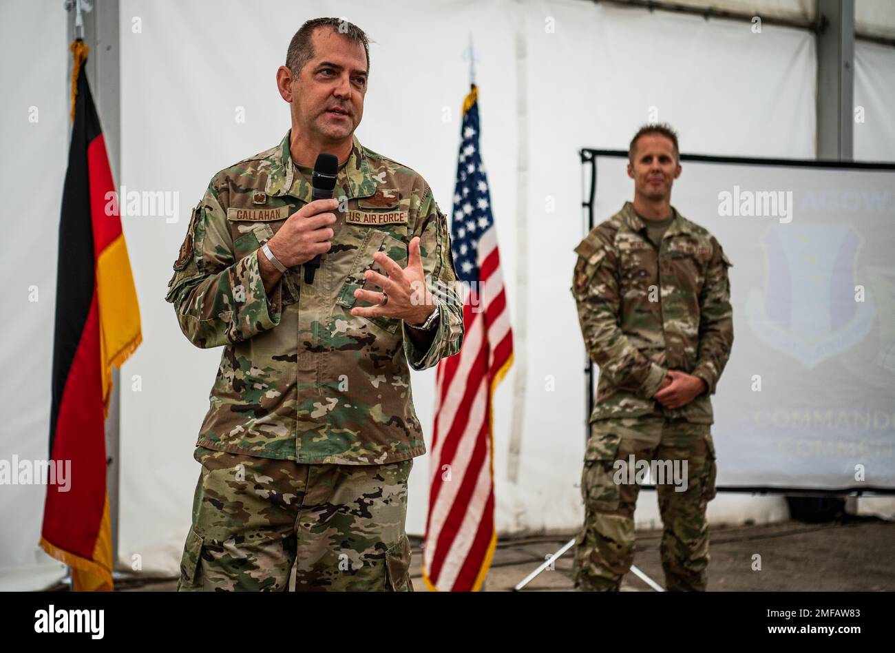 U.S. Air Force Col. Bryan Callahan, 435th Air Ground Operations Wing ...