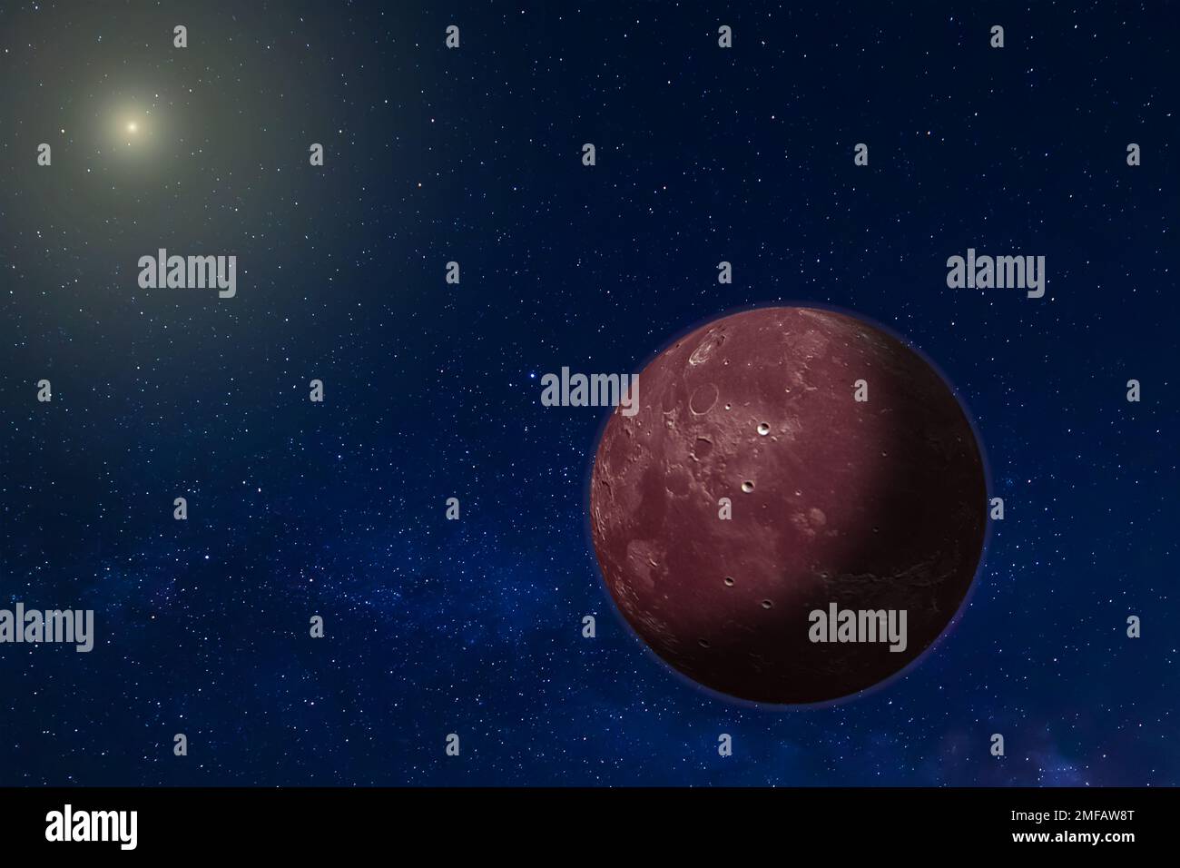 A new potentially habitable rocky exoplanet, with craters and an ...